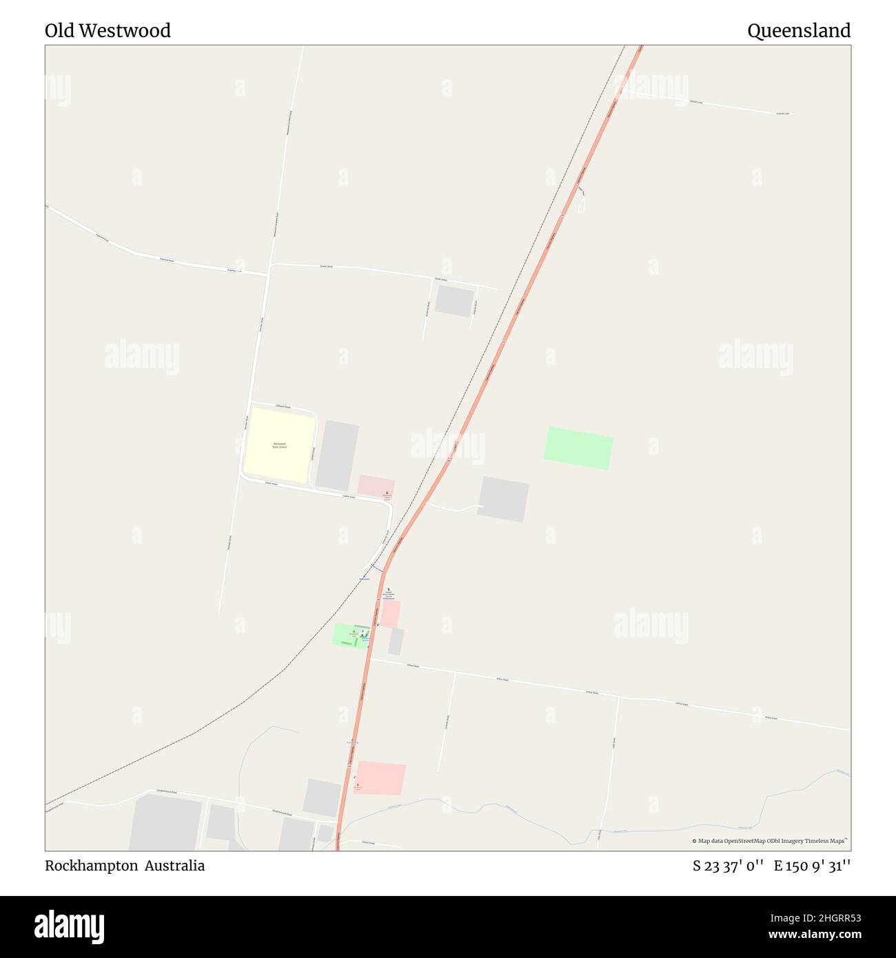 Old Westwood, Rockhampton, Australien, Queensland, S 23 37' 0'', E 150 ...