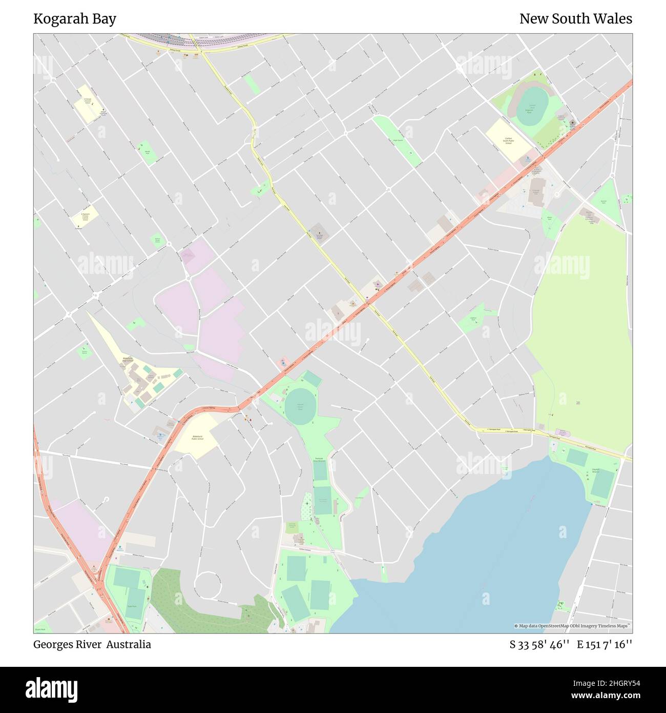 Kogarah Bay, Georges River, Australien, New South Wales, S 33 58' 46 ...