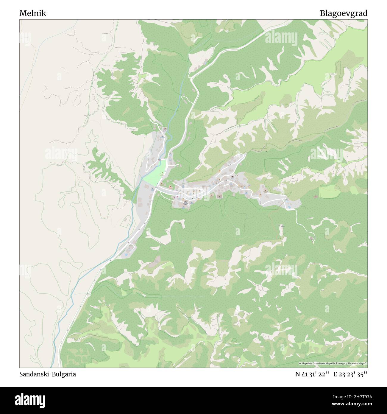 Melnik, Sandanski, Bulgarien, Blagoevgrad, N 41 31' 22'', E 23 23' 35 ...