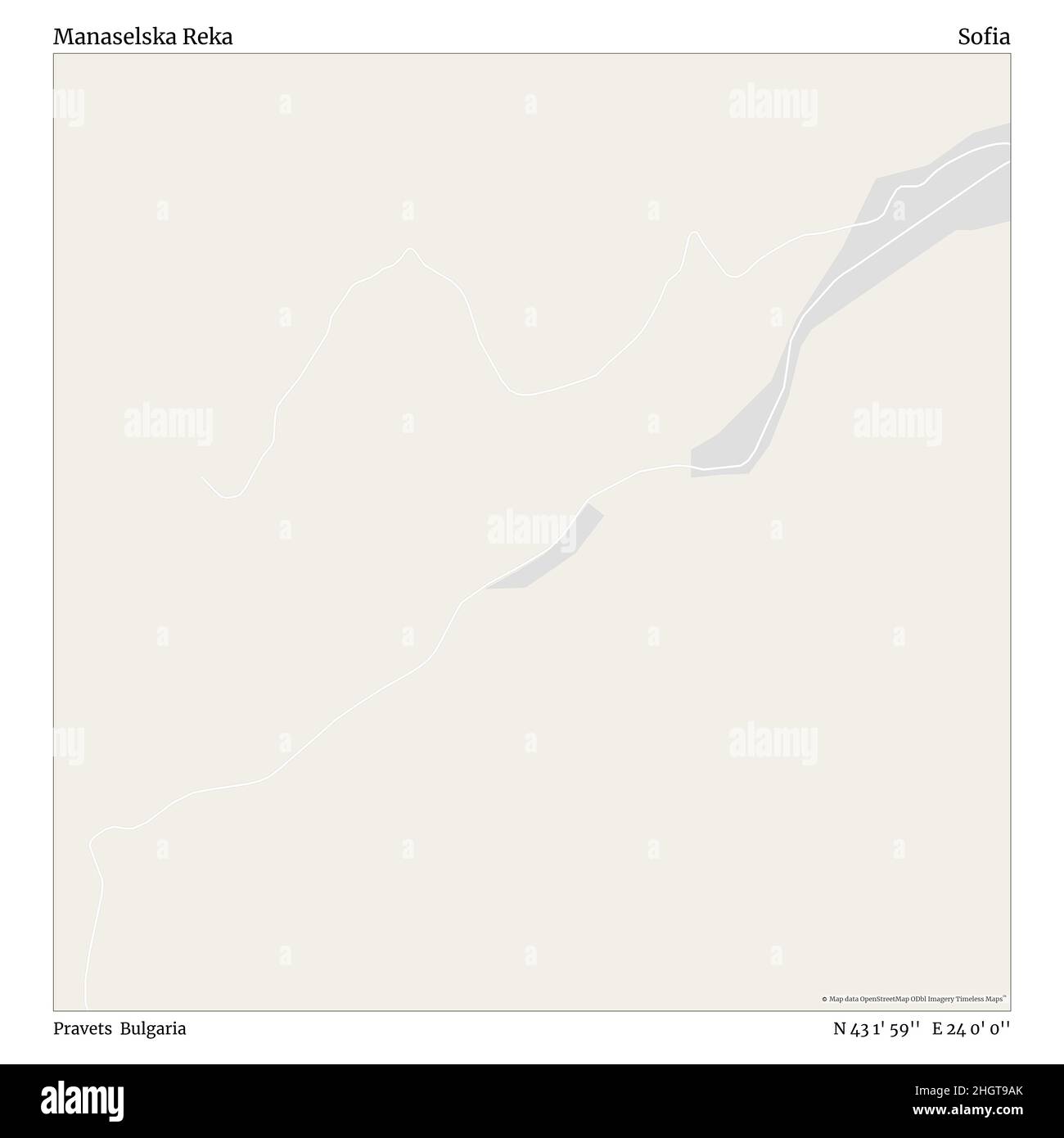 Manaselska Reka, Pravets, Bulgarien, Sofia, N 43 1' 59'', E 24 0' 0 ...
