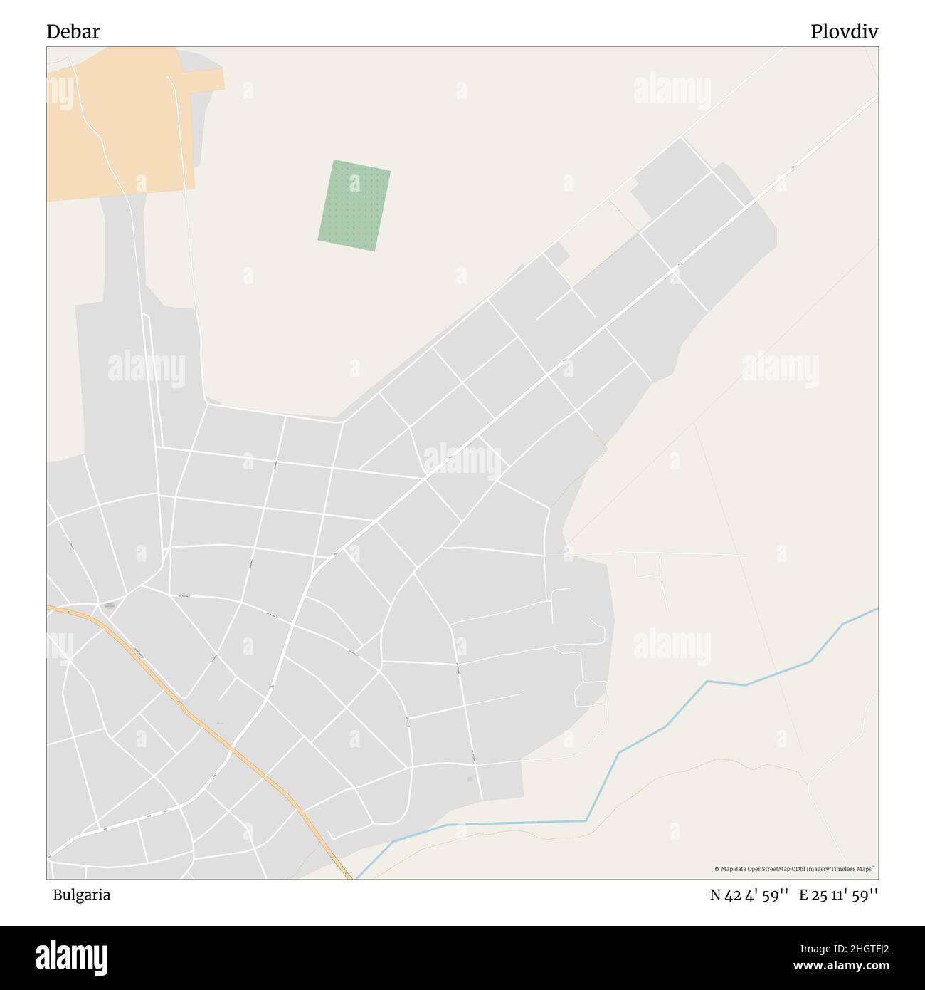 Debar, Bulgarien, Plovdiv, N 42 4' 59'', E 25 11' 59'', map, Timeless ...