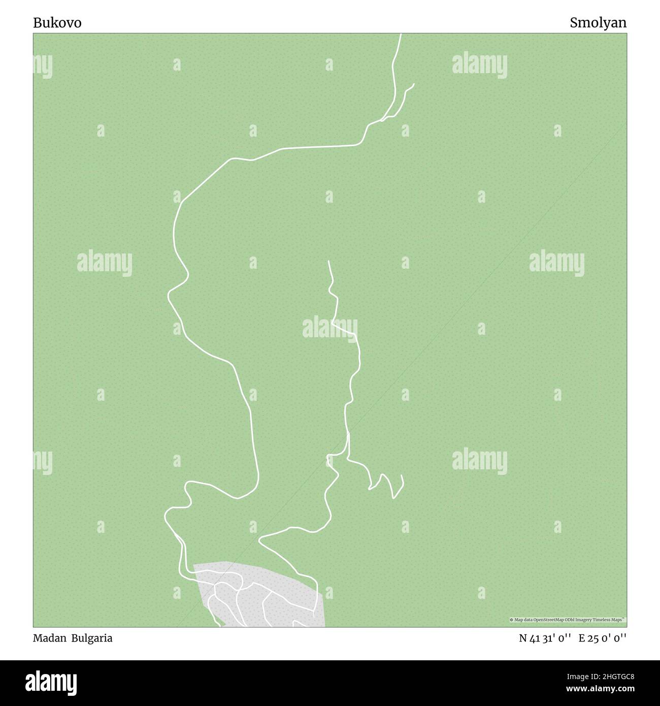 Bukovo, Madan, Bulgarien, Smolyan, N 41 31' 0'', E 25 0' 0'', map ...