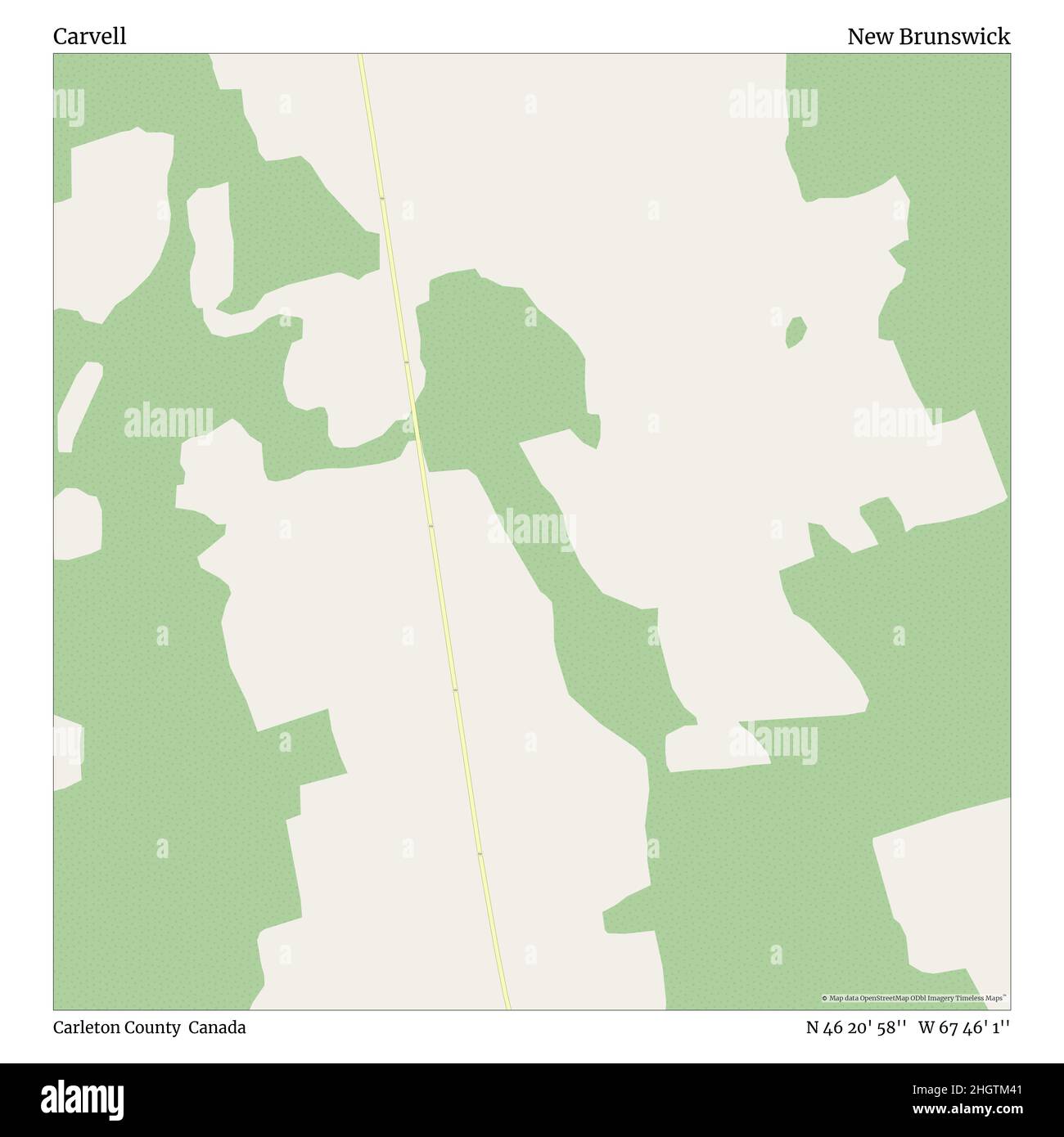 Carvell, Carleton County, Kanada, New Brunswick, N 46 20' 58'', W 67 46 ...
