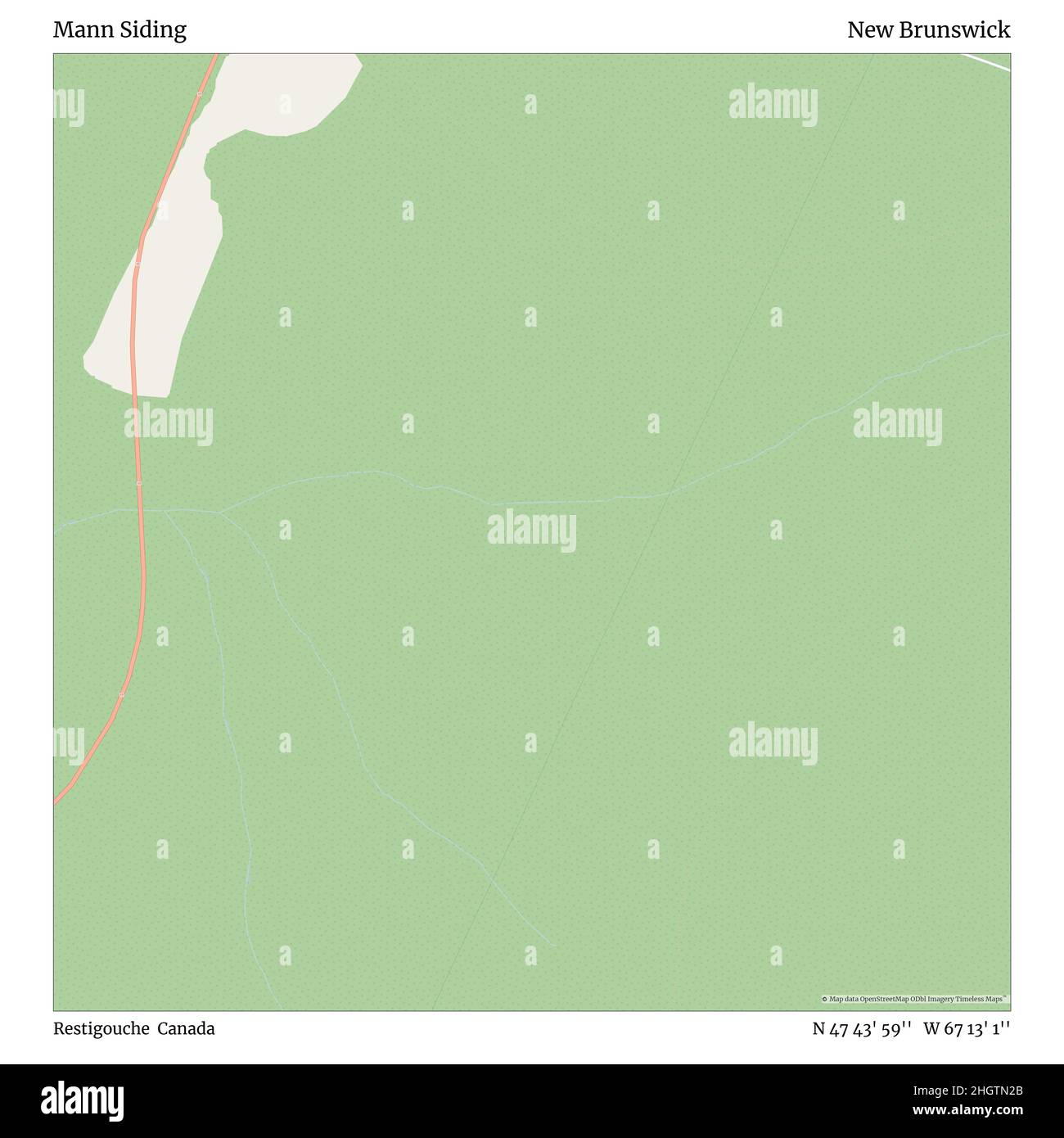 Mann Siding, Restigouche, Canada, New Brunswick, N 47 43' 59'', W 67 13 ...