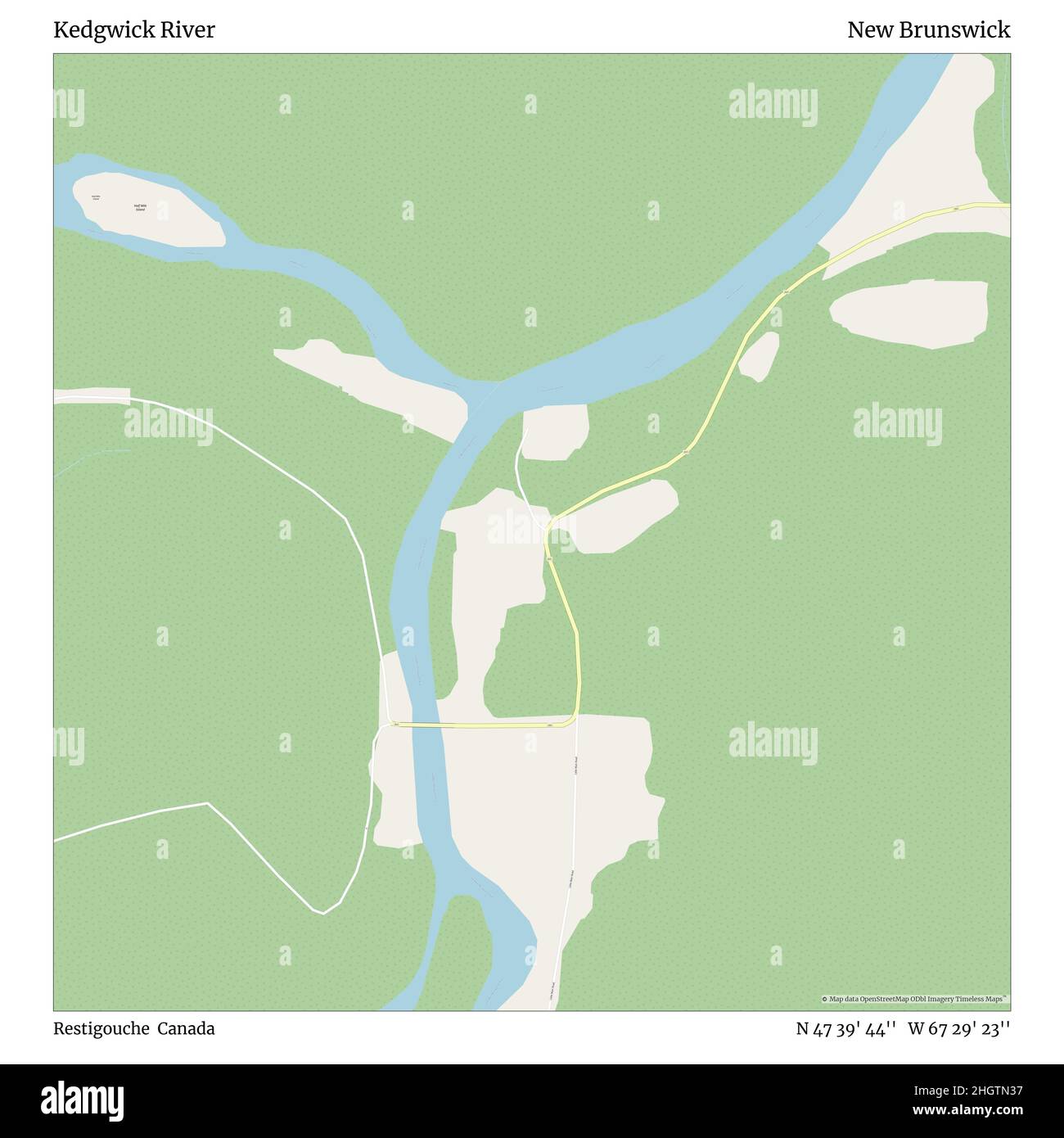 Kedgwick River, Restigouche, Kanada, New Brunswick, N 47 39' 44'', W 67 ...