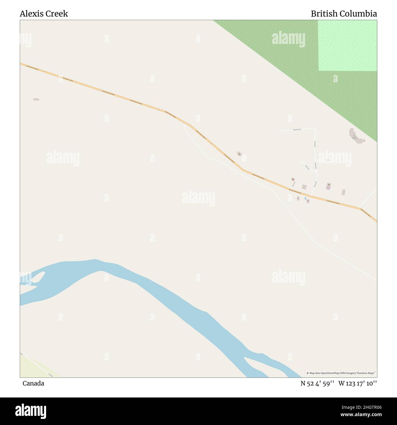 Alexis Creek, Kanada, British Columbia, N 52 4' 59'', W 123 17' 10 ...