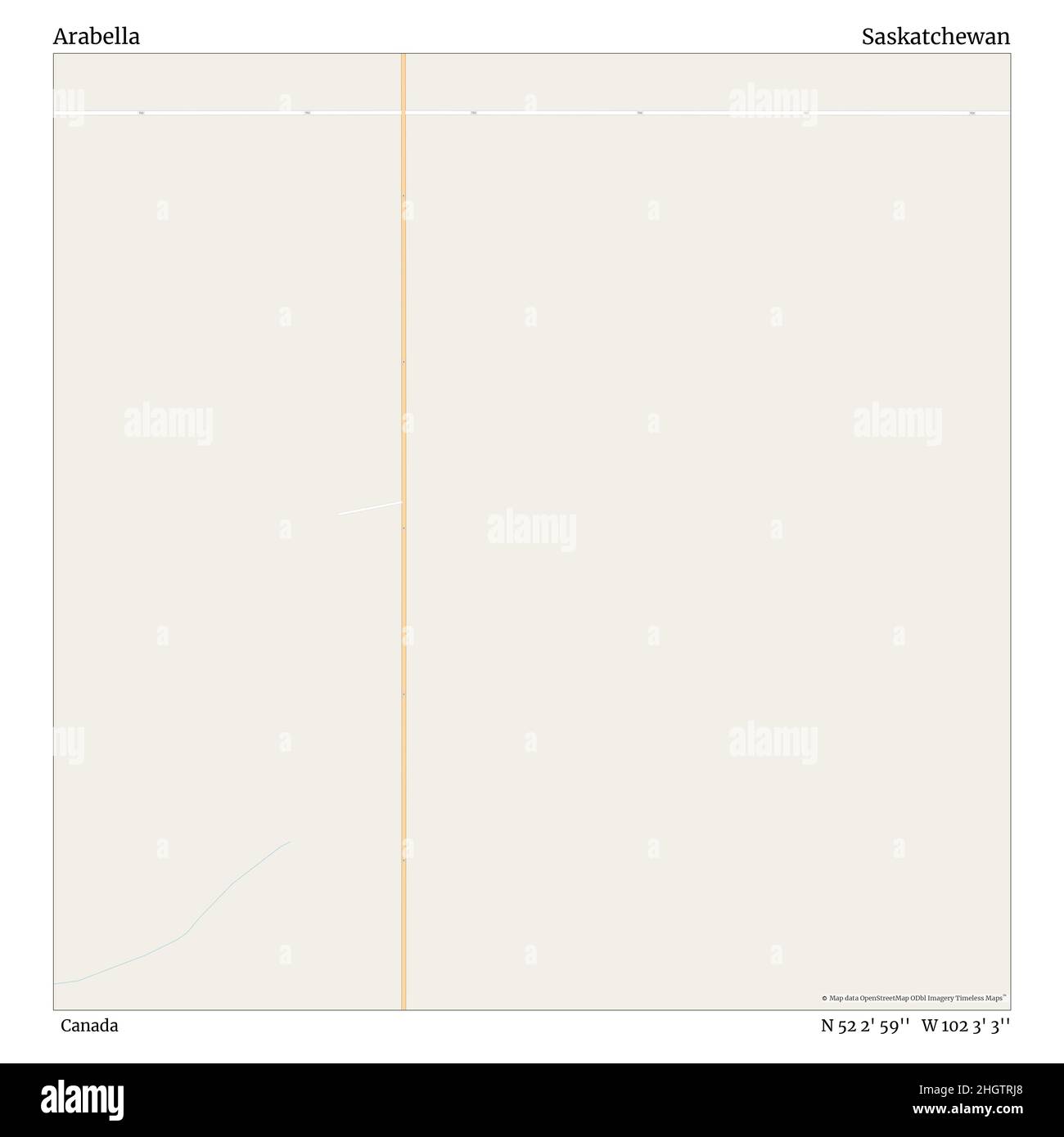 Arabella, Kanada, Saskatchewan, N 52 2' 59'', W 102 3' 3'', map ...