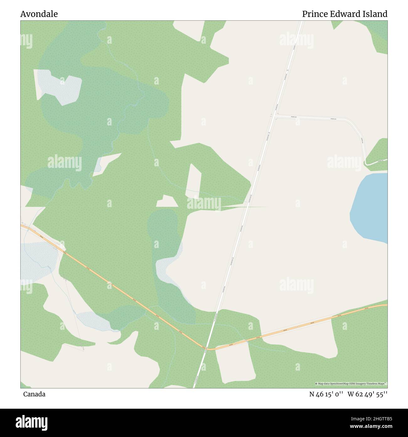 Avondale, Kanada, Prince Edward Island, N 46 15' 0'', W 62 49' 55 ...
