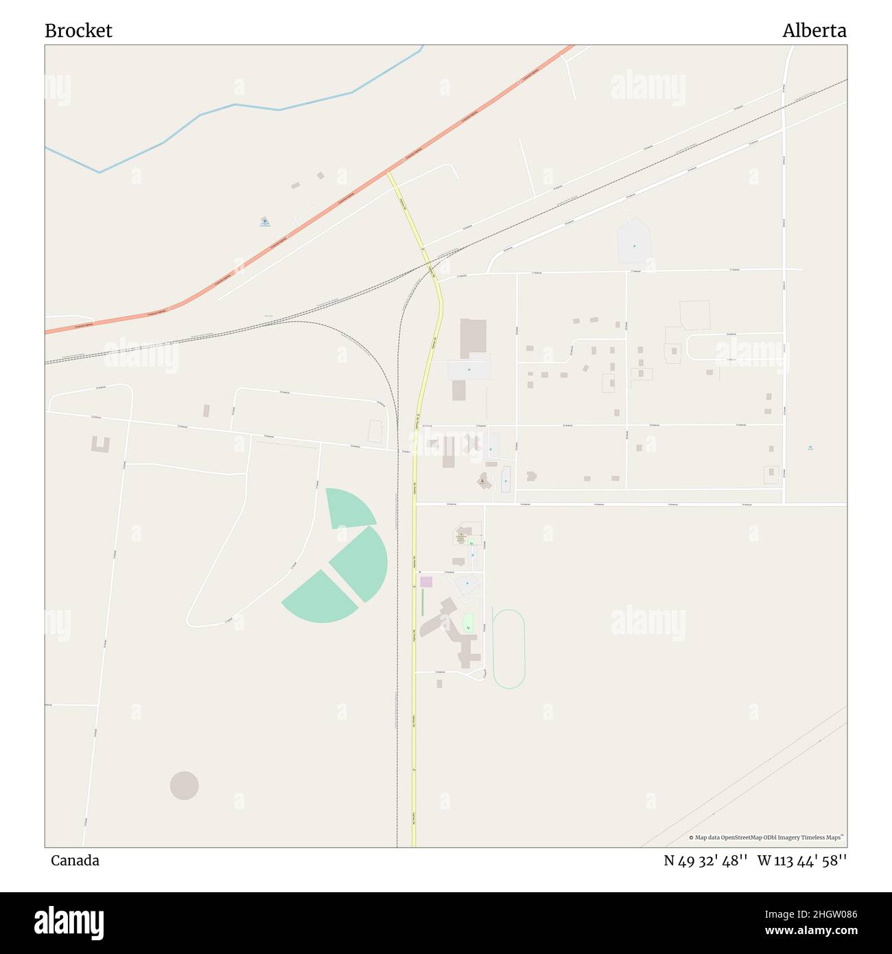 Brocket, Canada, Alberta, N 49 32' 48'', W 113 44' 58'', map, Timeless ...