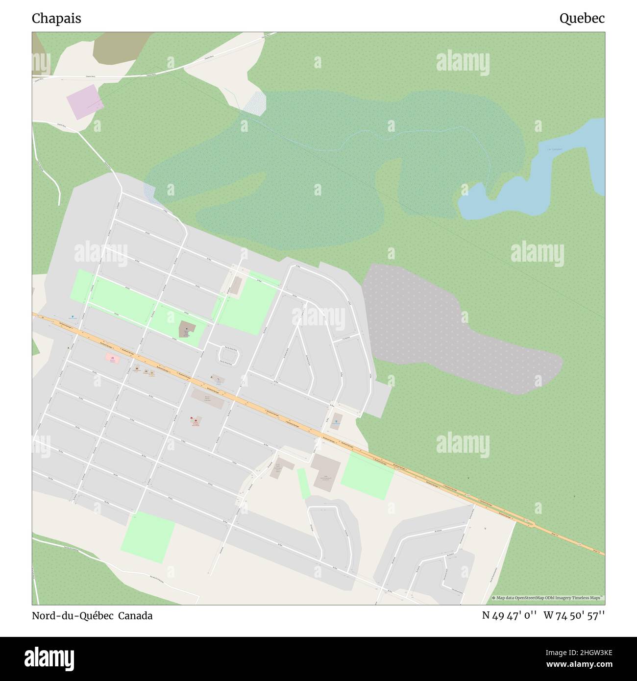 Chapais, Nord-du-Québec, Kanada, Quebec, N 49 47' 0'', W 74 50' 57 ...