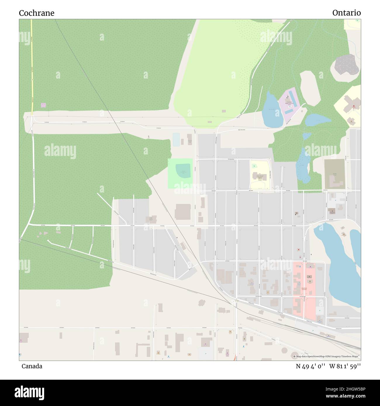 Karte von cochrane -Fotos und -Bildmaterial in hoher Auflösung – Alamy