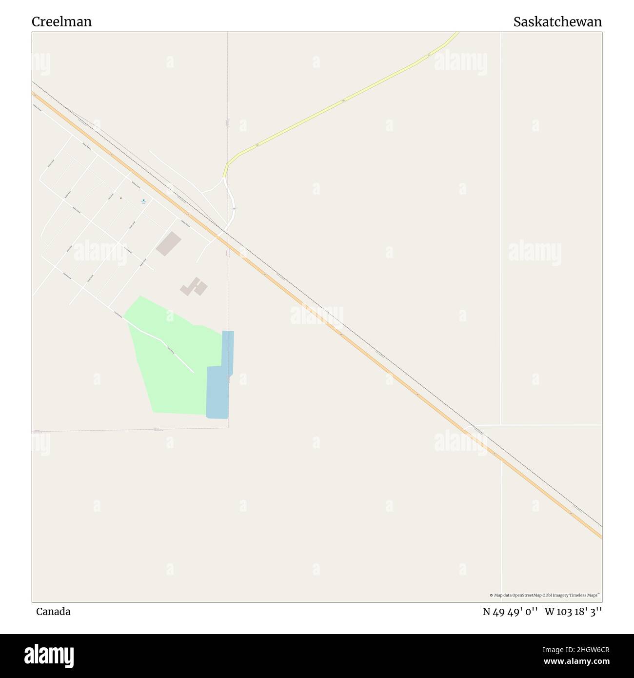 Creelman, Kanada, Saskatchewan, N 49 49' 0'', W 103 18' 3'', map ...