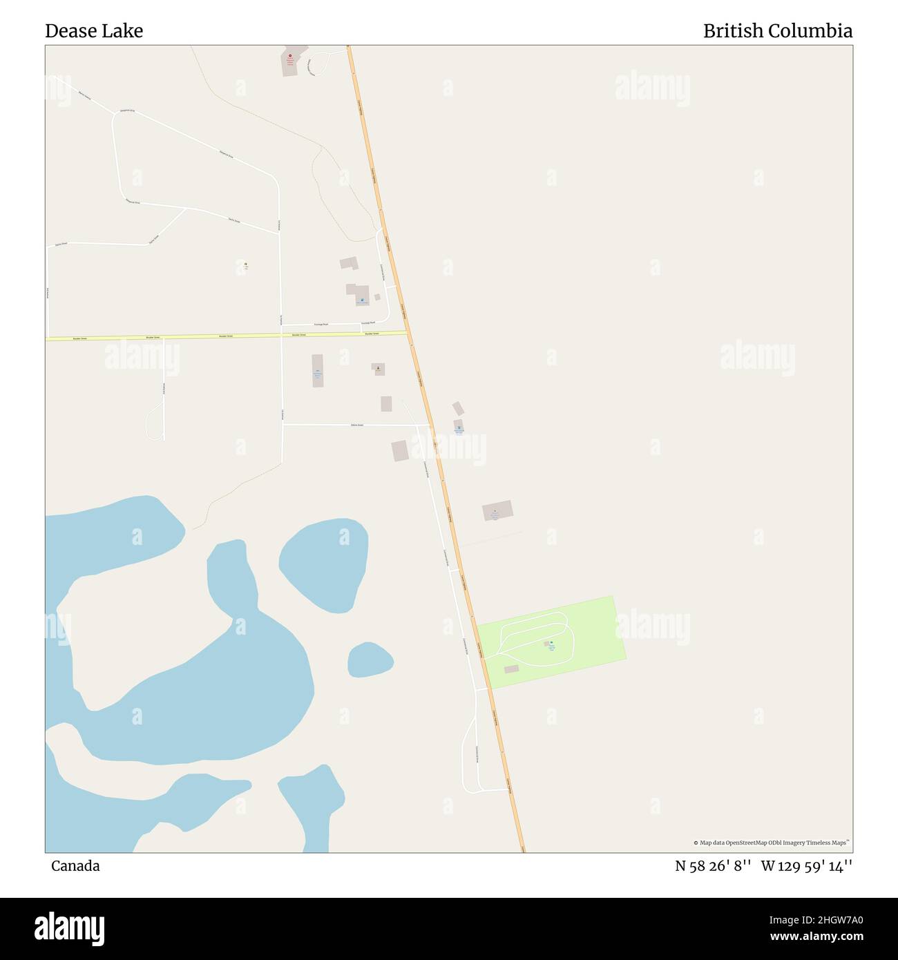 Dease Lake, Kanada, British Columbia, N 58 26' 8'', W 129 59' 14 ...