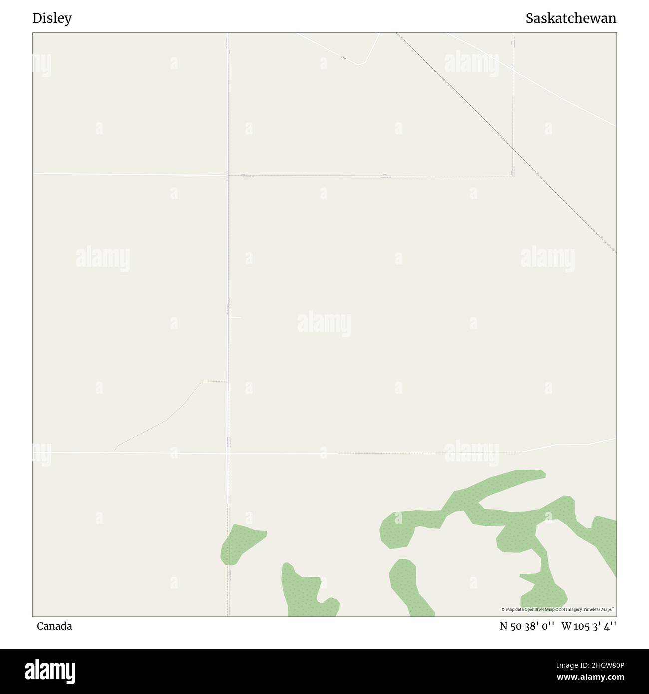 Disley, Kanada, Saskatchewan, N 50 38' 0'', W 105 3' 4'', map, Timeless ...