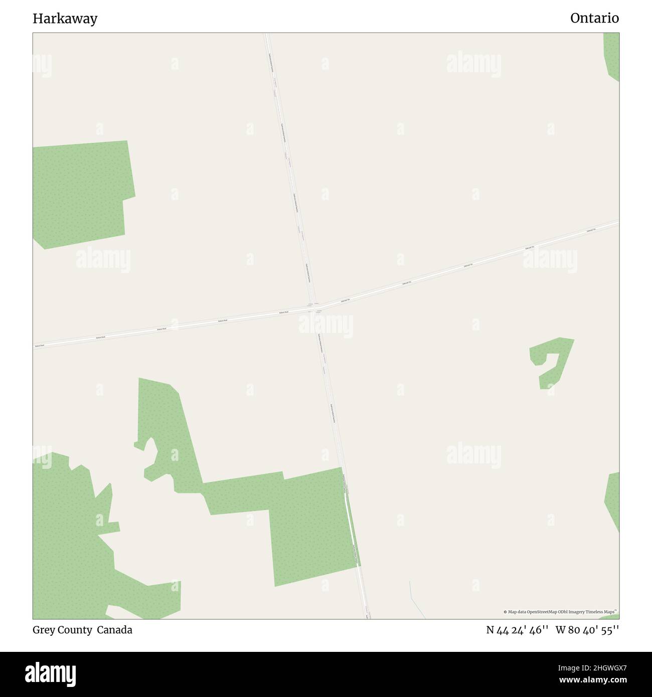 Harkaway, Gray County, Kanada, Ontario, N 44 24' 46'', W 80 40' 55 ...