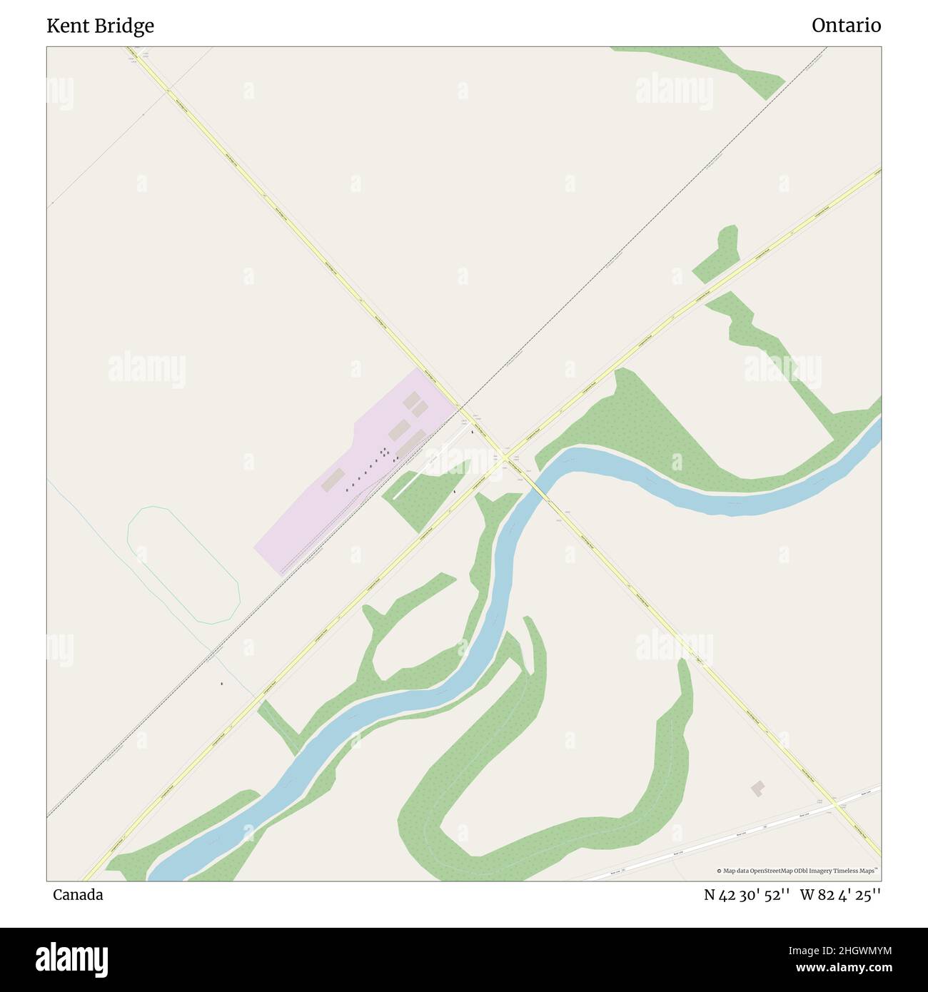 Kent Bridge, Canada, Ontario, N 42 30' 52'', W 82 4' 25'', map ...