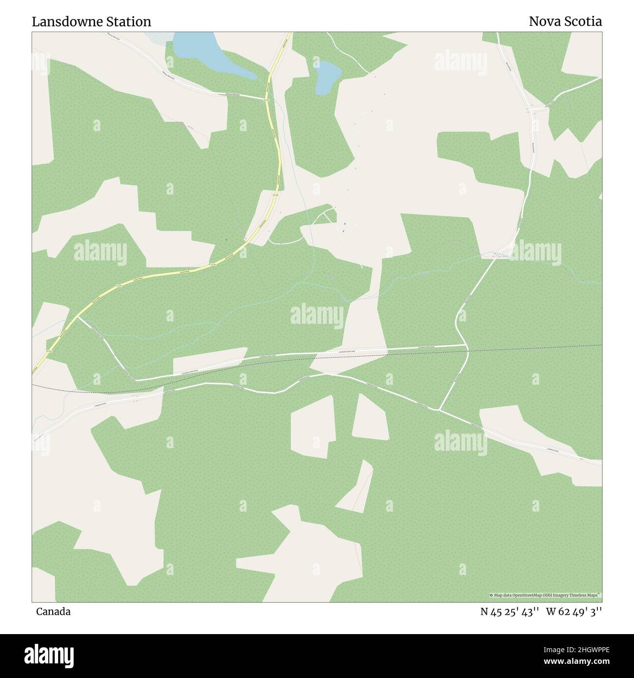 Lansdowne Station, Canada, Nova Scotia, N 45 25' 43'', W 62 49' 3 ...