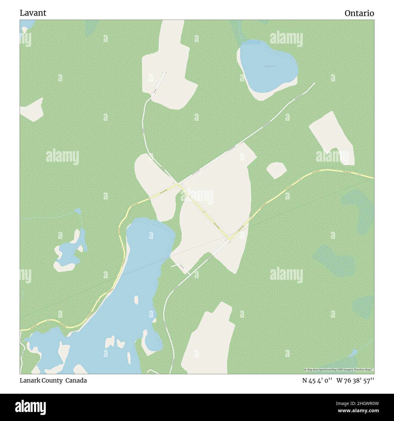 Lavant, Lanark County, Canada, Ontario, N 45 4' 0'', W 76 38' 57'', map ...