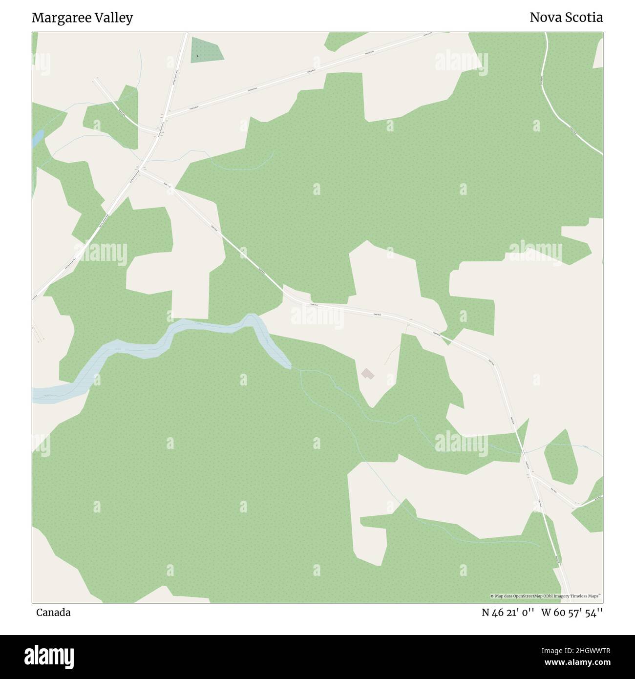Margaree Valley, Canada, Nova Scotia, N 46 21' 0'', W 60 57' 54'', map ...