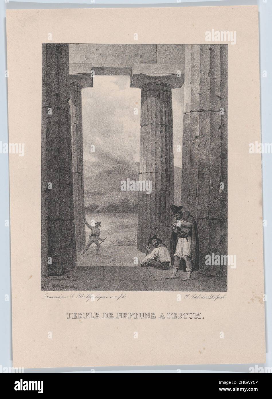 Der Neptuntempel in Pestum 1826 Louis Léopold Boilly Französisch. Der ...