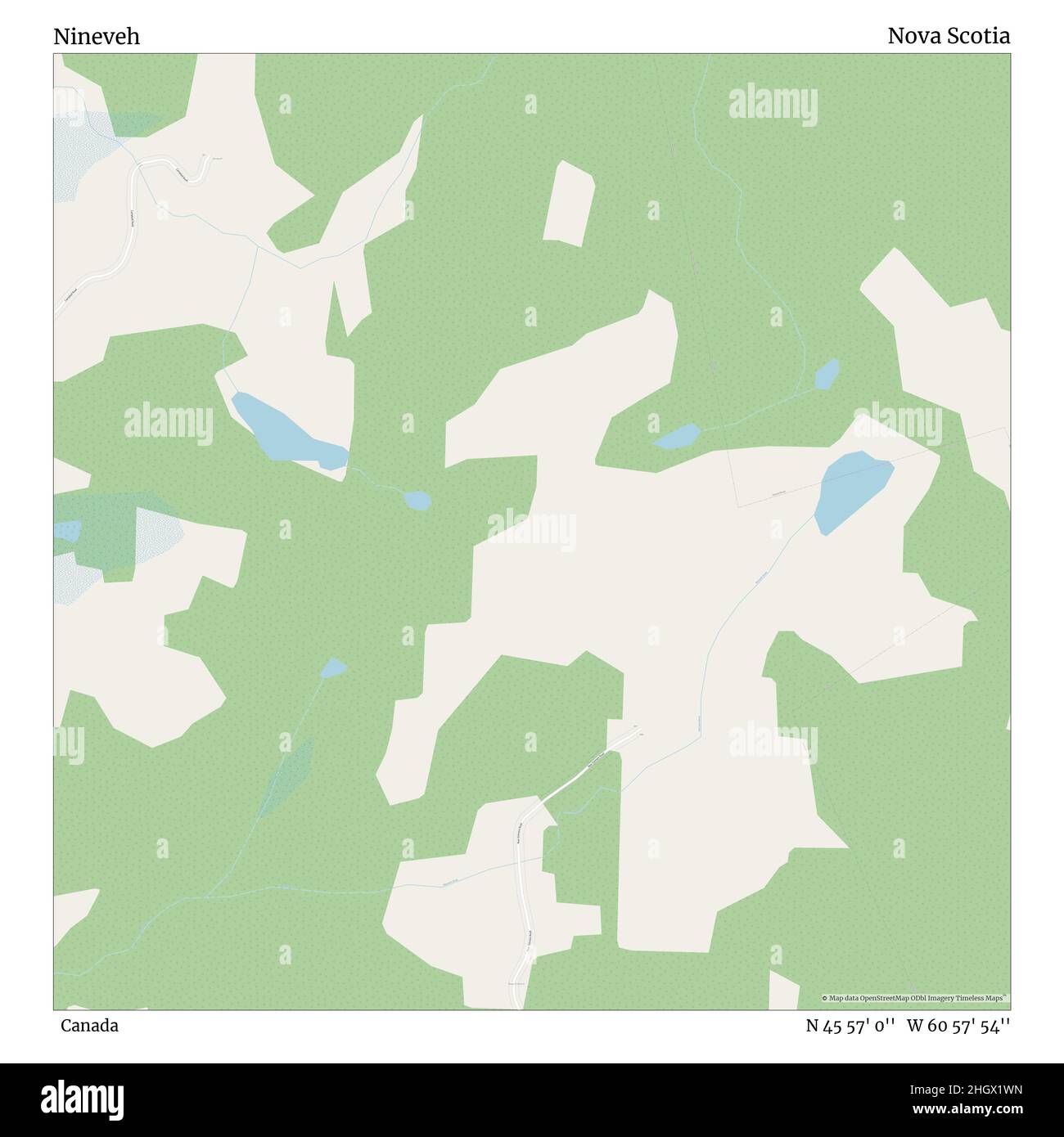 Ninive, Kanada, Nova Scotia, N 45 57' 0'', W 60 57' 54'', map, Timeless ...