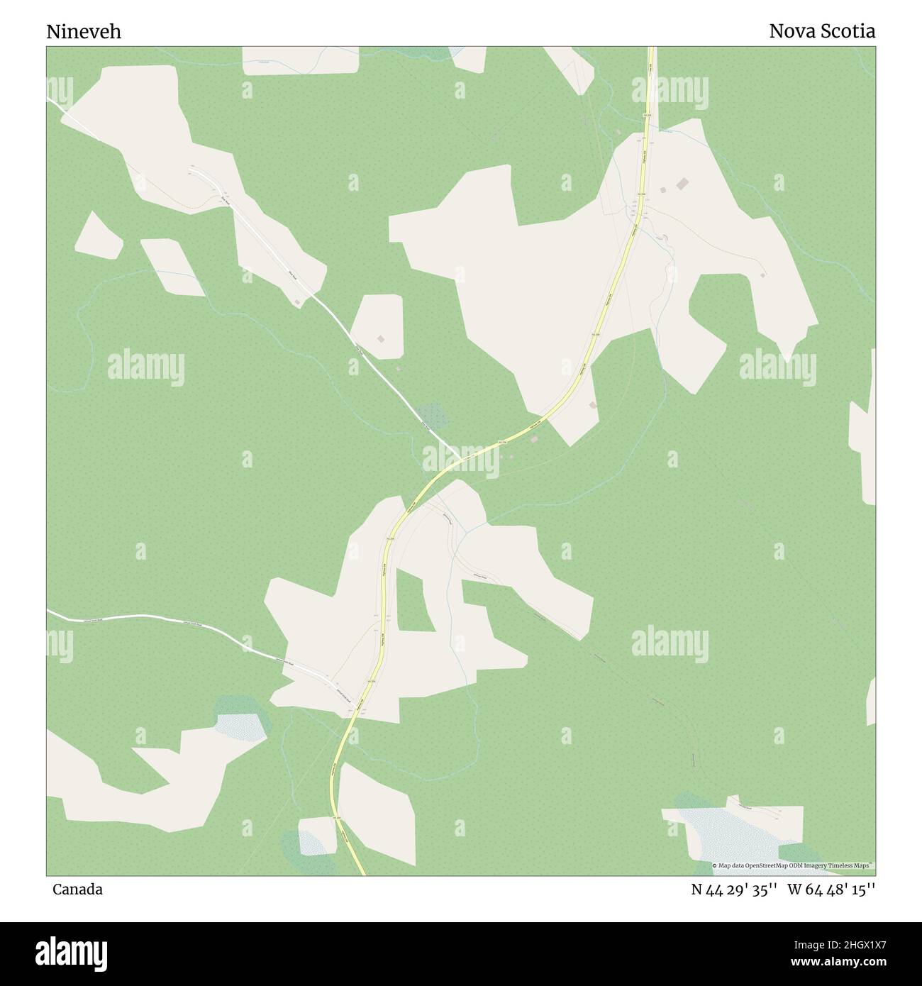 Ninive, Kanada, Nova Scotia, N 44 29' 35'', W 64 48' 15'', map ...
