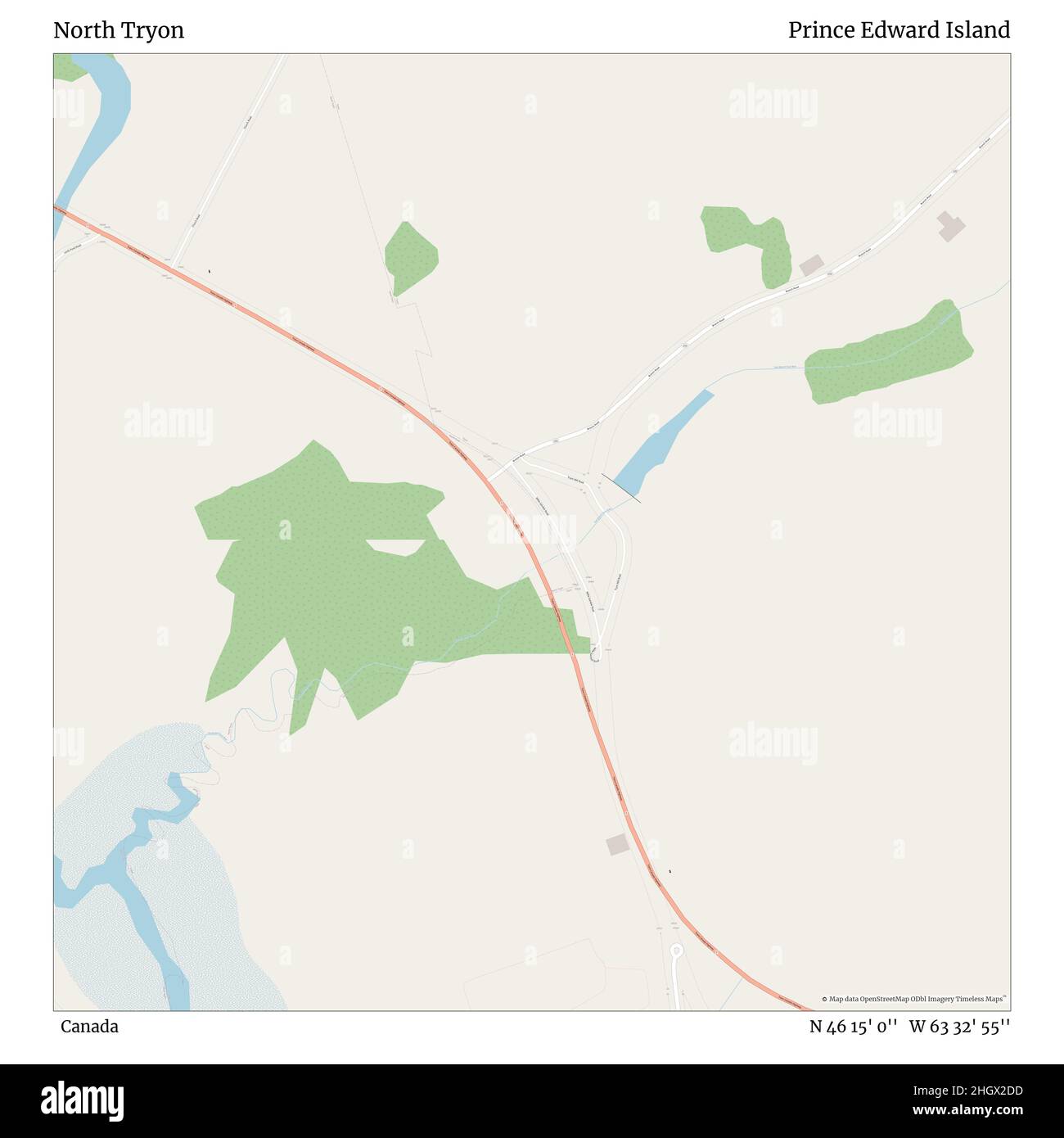 North Tryon, Kanada, Prince Edward Island, N 46 15' 0'', W 63 32' 55 ...