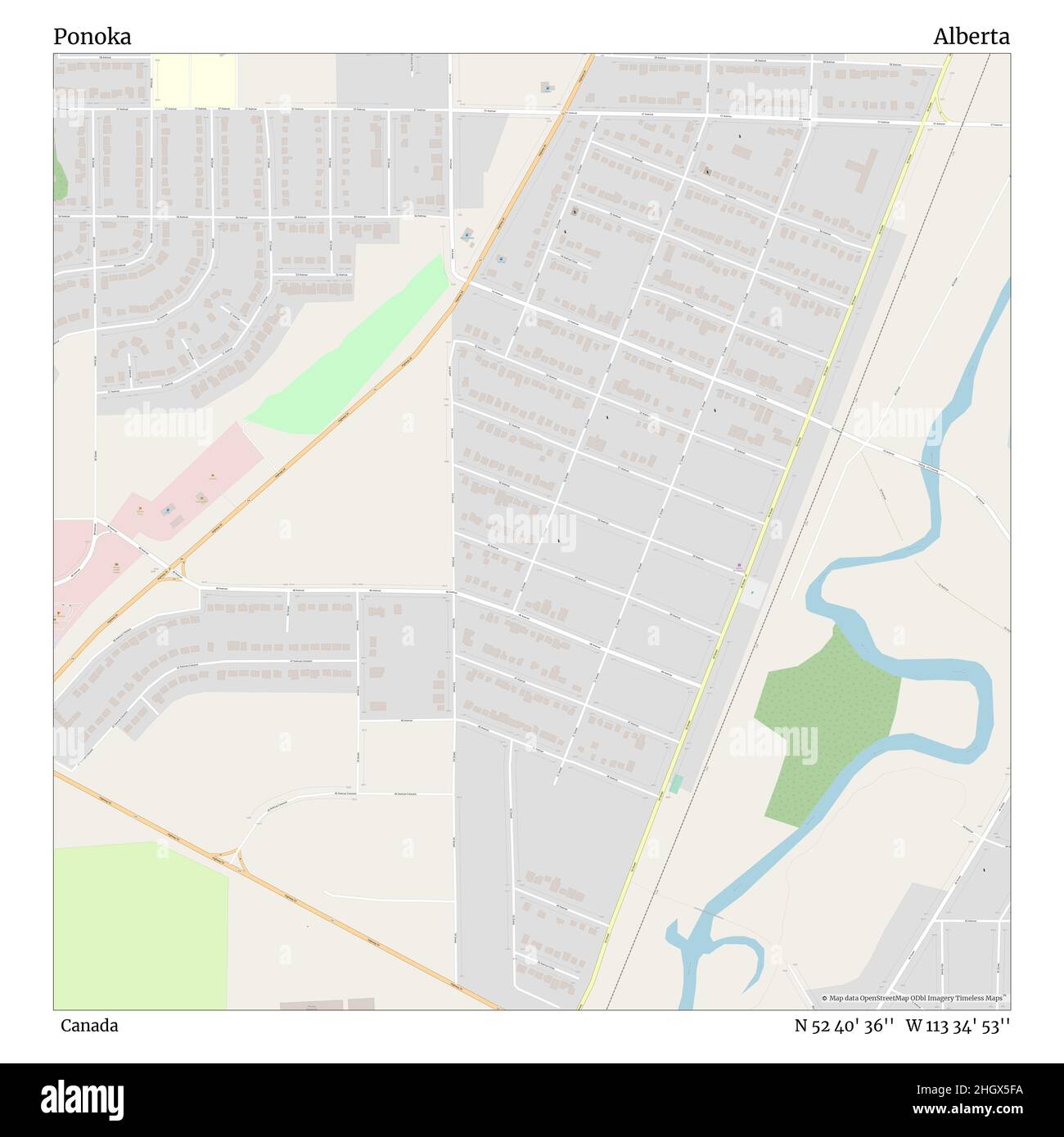 Karte von ponoka -Fotos und -Bildmaterial in hoher Auflösung – Alamy