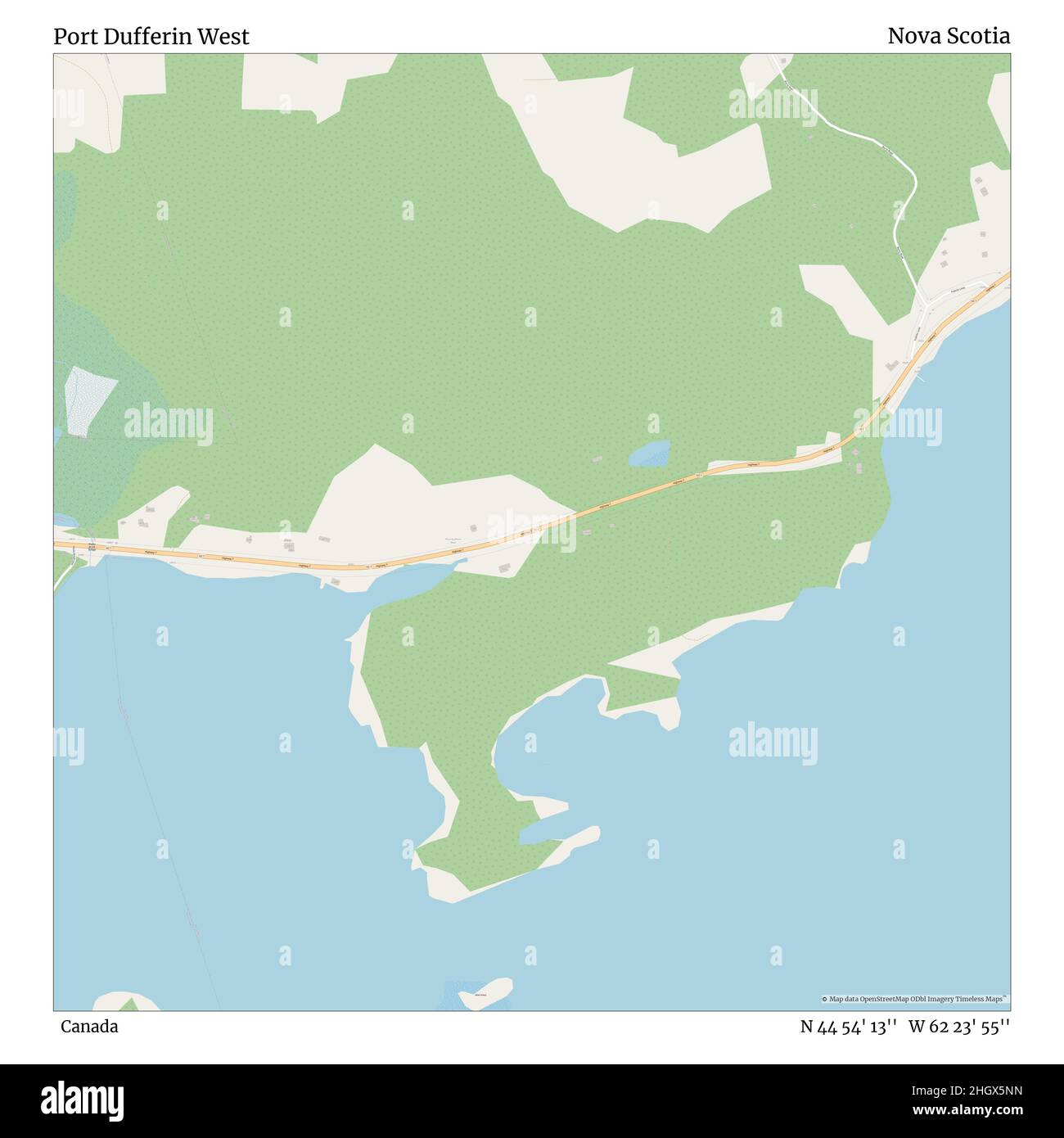 Port Dufferin West, Kanada, Nova Scotia, N 44 54' 13'', W 62 23' 55 ...