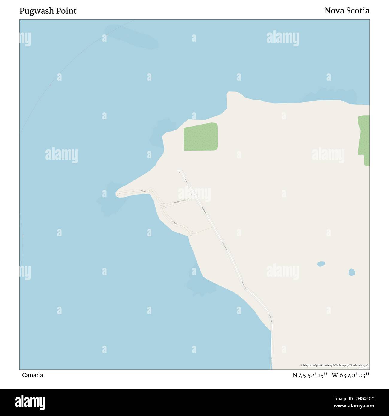 Pugwash Point, Kanada, Nova Scotia, N 45 52' 15'', W 63 40' 23'', map ...