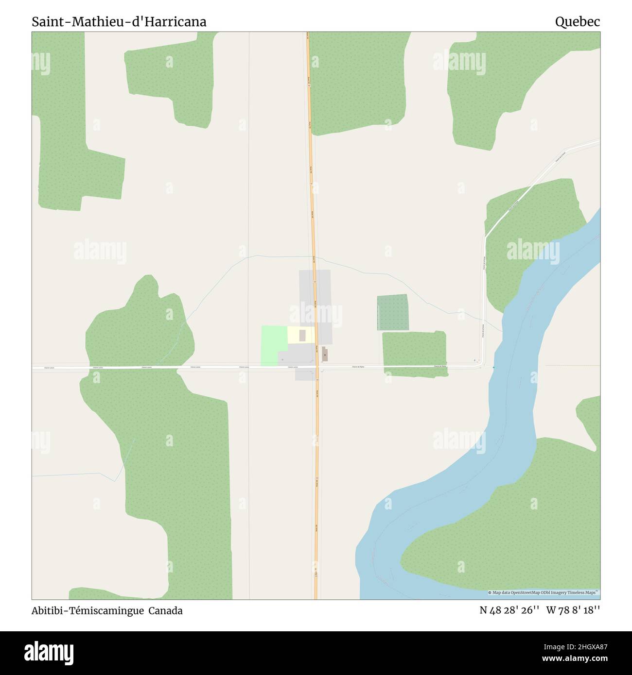 Saint-Mathieu-d'Harricana, Abitibi-Témiscamingue, Canada, Quebec, N 48 ...