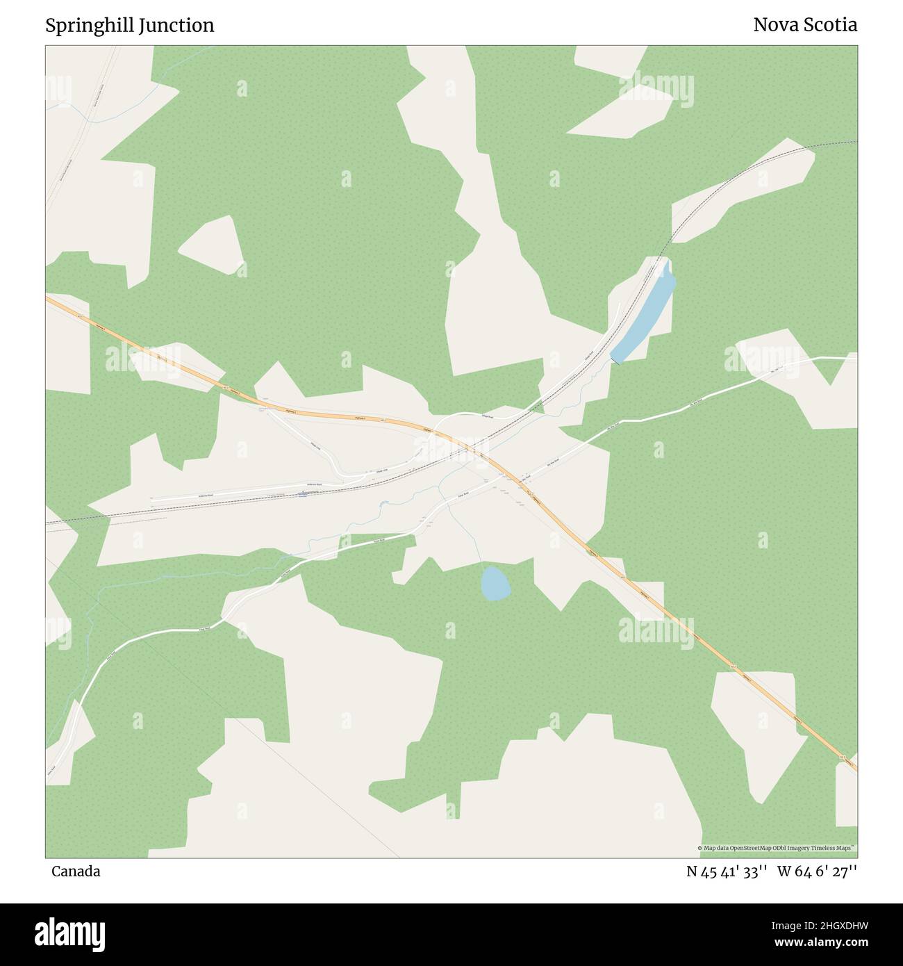 SpringHill Junction, Kanada, Nova Scotia, N 45 41' 33'', W 64 6' 27 ...