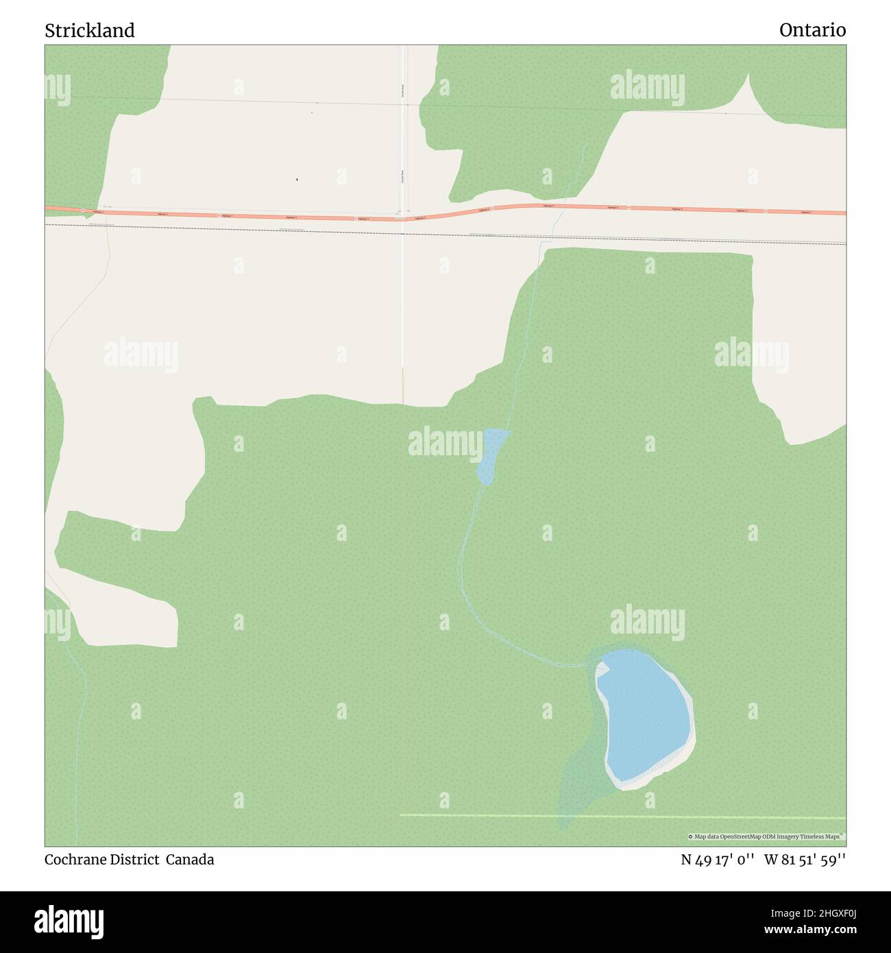 Karte von cochrane -Fotos und -Bildmaterial in hoher Auflösung – Alamy