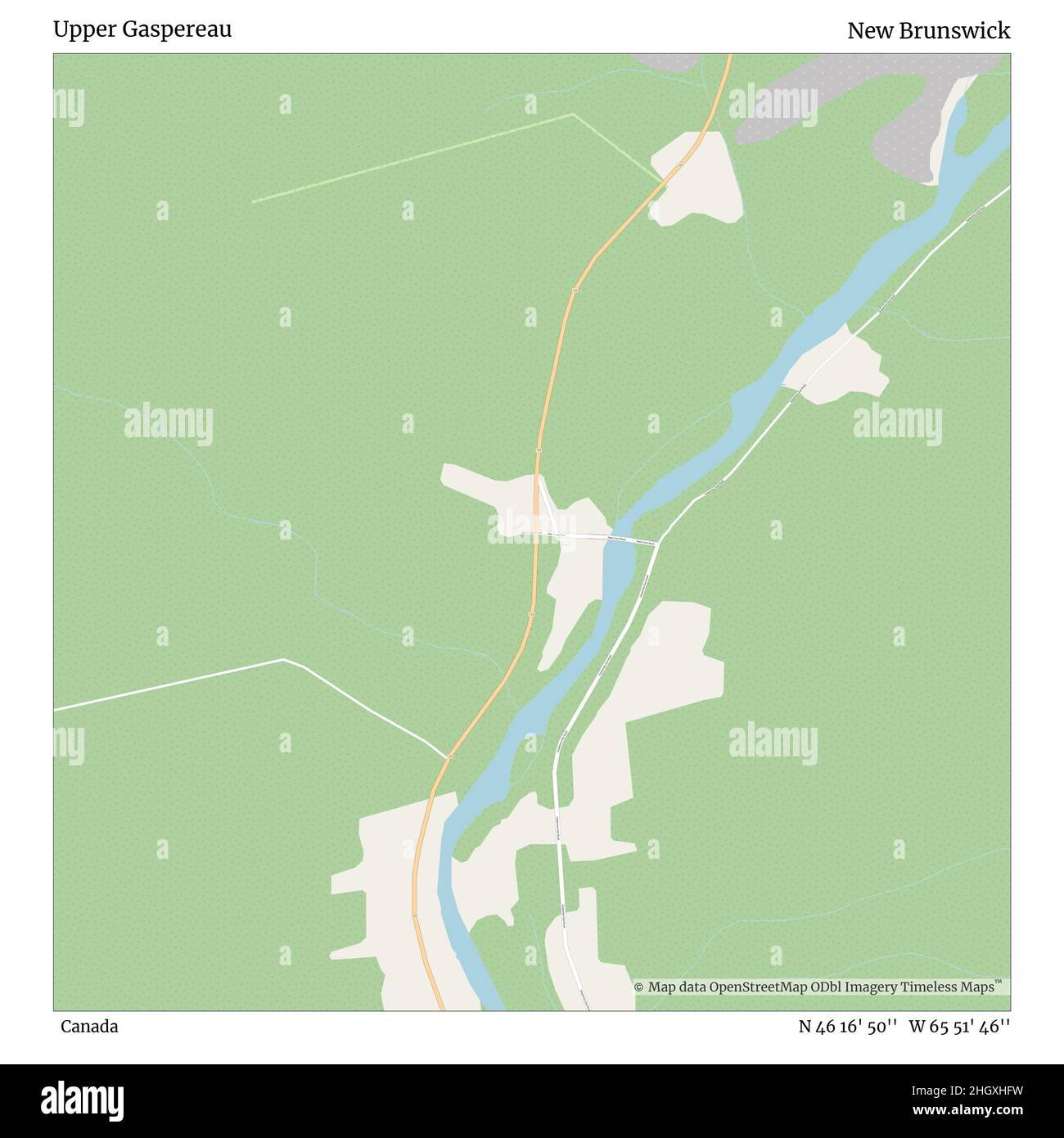 Upper Gaspereau, Canada, New Brunswick, N 46 16' 50'', W 65 51' 46 ...