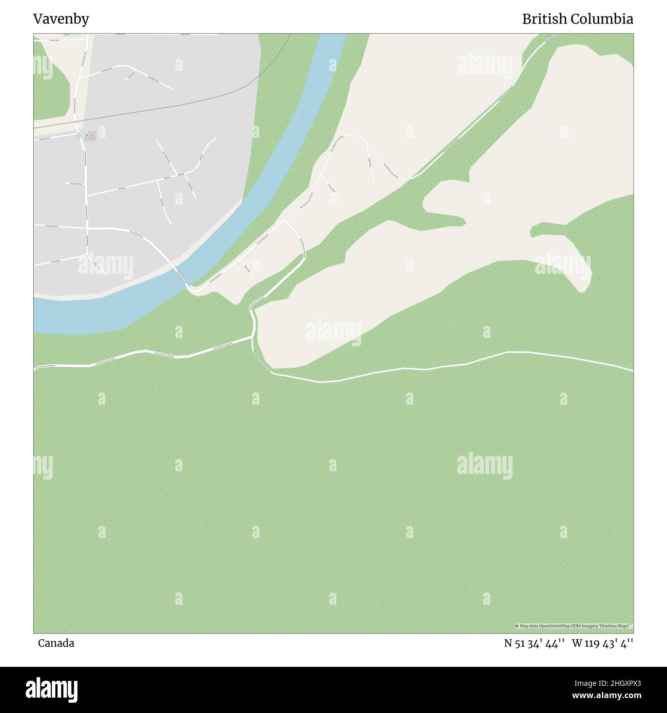 Vavenby, Kanada, British Columbia, N 51 34' 44'', W 119 43' 4'', map ...