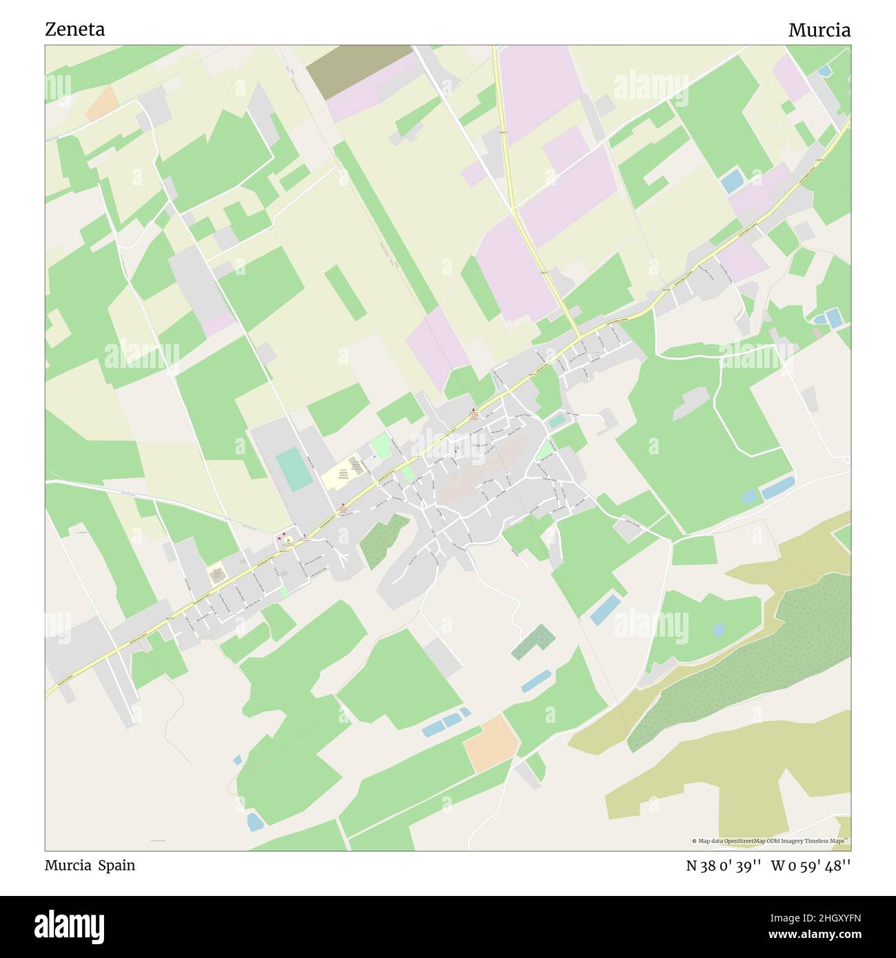 Zeneta, Murcia, Spanien, Murcia, N 38 0' 39'', W 0 59' 48'', map ...