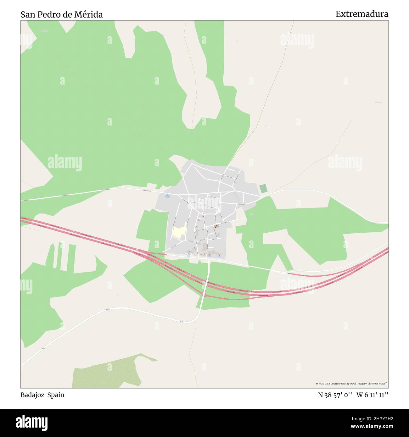 San Pedro de Mérida, Badajoz, Spanien, Extremadura, N 38 57' 0'', W 6 ...