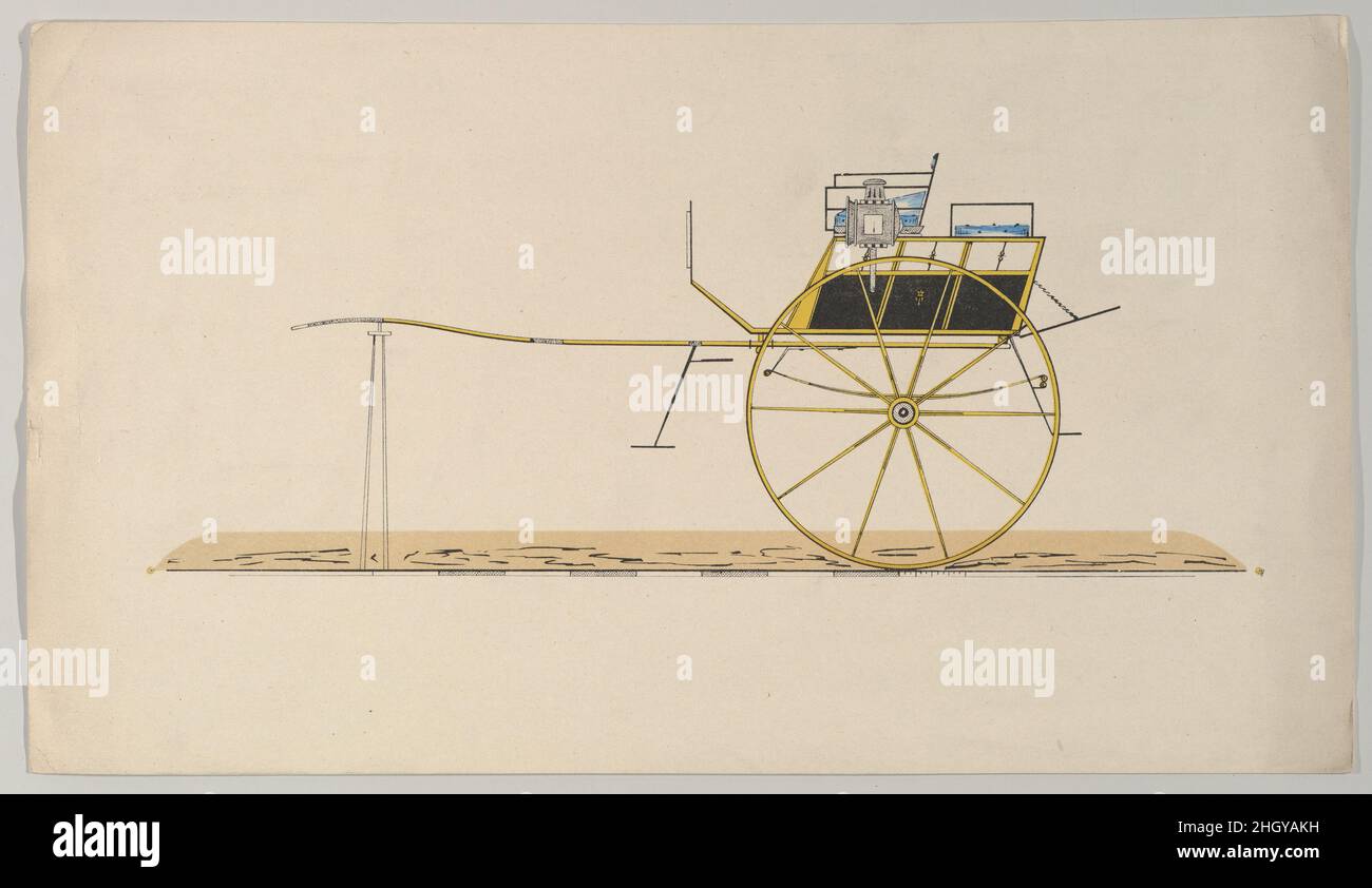 Design for Village/Tandem Cart (unnumered) 1850–74 Brewster & Co ...