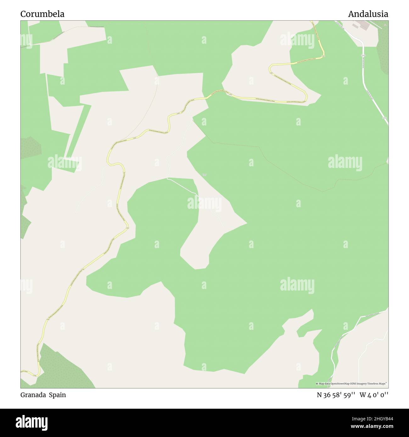 Corumbela, Granada, Spanien, Andalusien, N 36 58' 59'', W 4 0' 0'', map ...