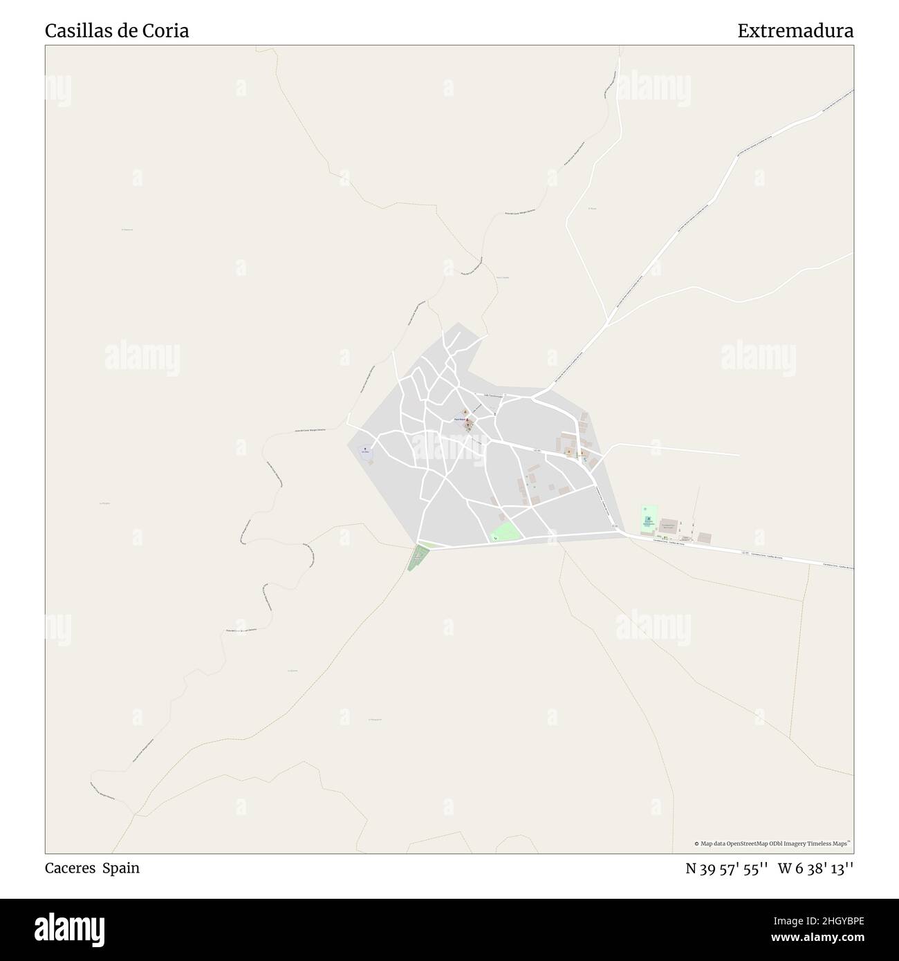 Karte von coria -Fotos und -Bildmaterial in hoher Auflösung – Alamy