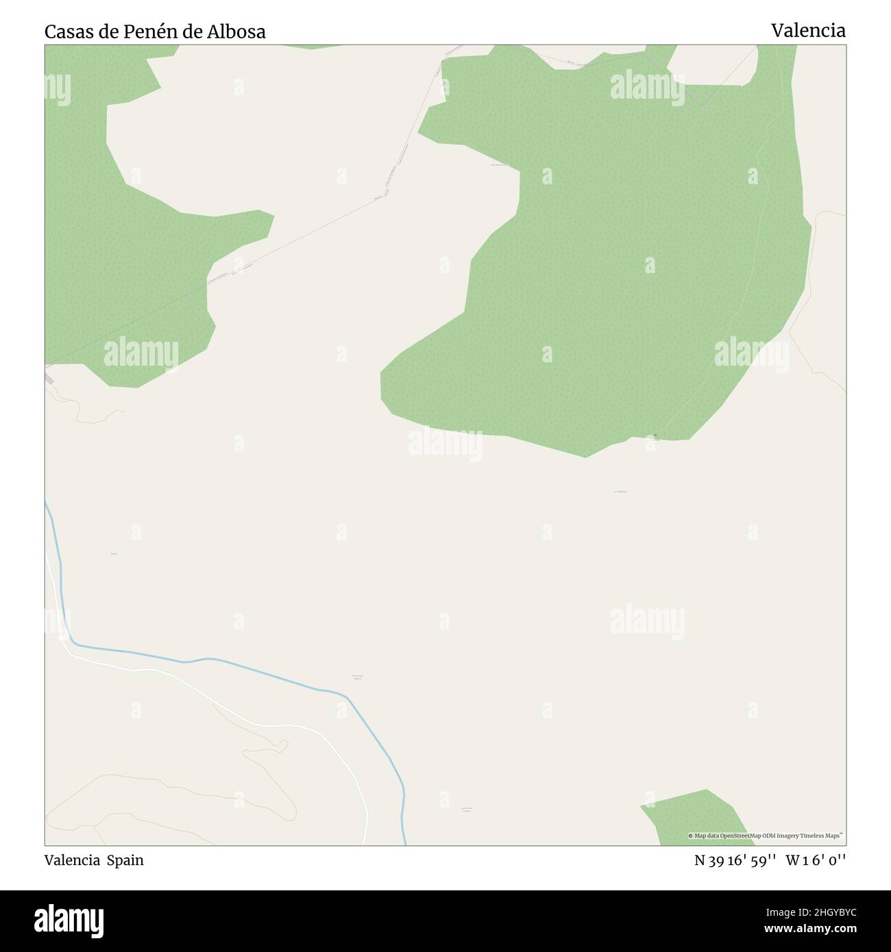 Casas de Penén de Albosa, Valencia, Spanien, Valencia, N 39 16' 59'', W ...
