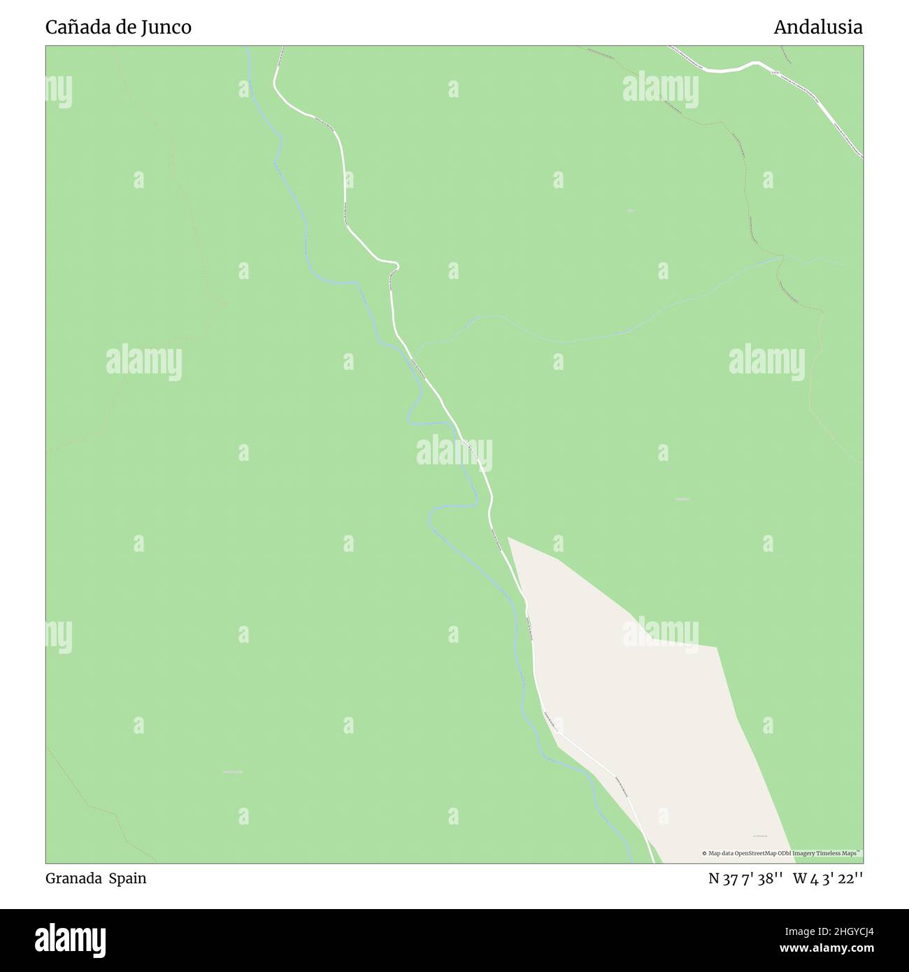 Cañada de Junco, Granada, Spanien, Andalusien, N 37 7' 38'', W 4 3' 22 ...