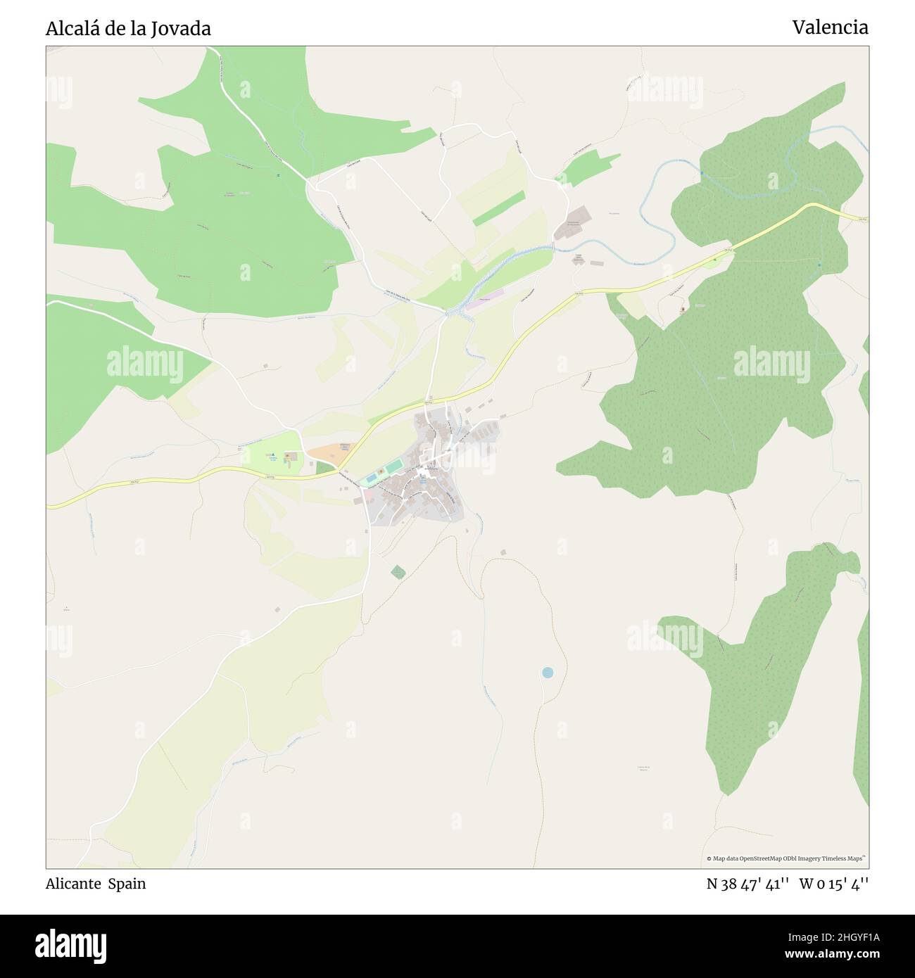 Karte von alcala spanien Ausgeschnittene Stockfotos und -bilder - Alamy