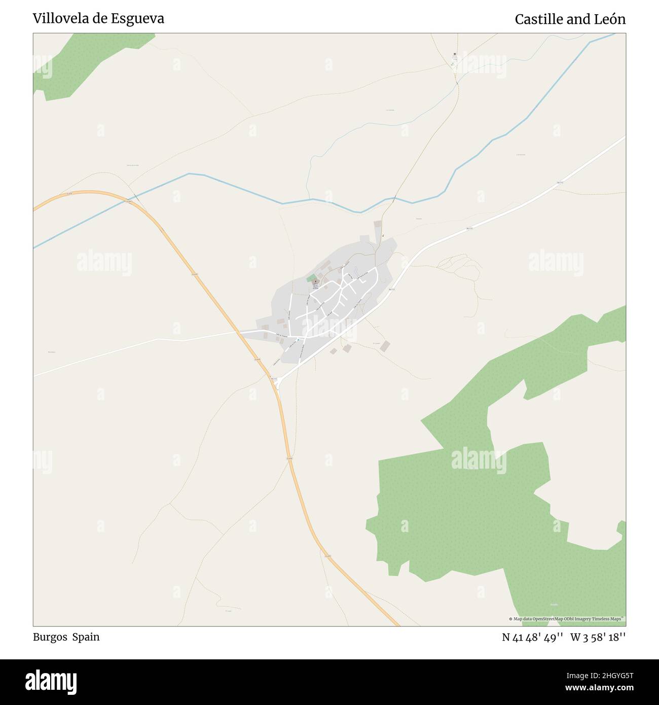 Villovela de Esgueva, Burgos, Spanien, Kastilien und León, N 41 48' 49 ...