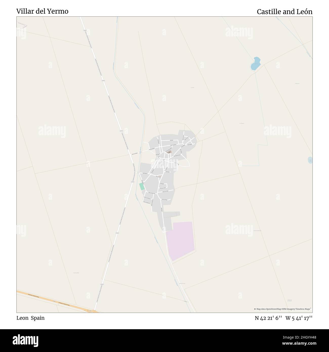 Villar del Yermo, Leon, Spanien, Kastilien und León, N 42 21' 6'', W 5 ...