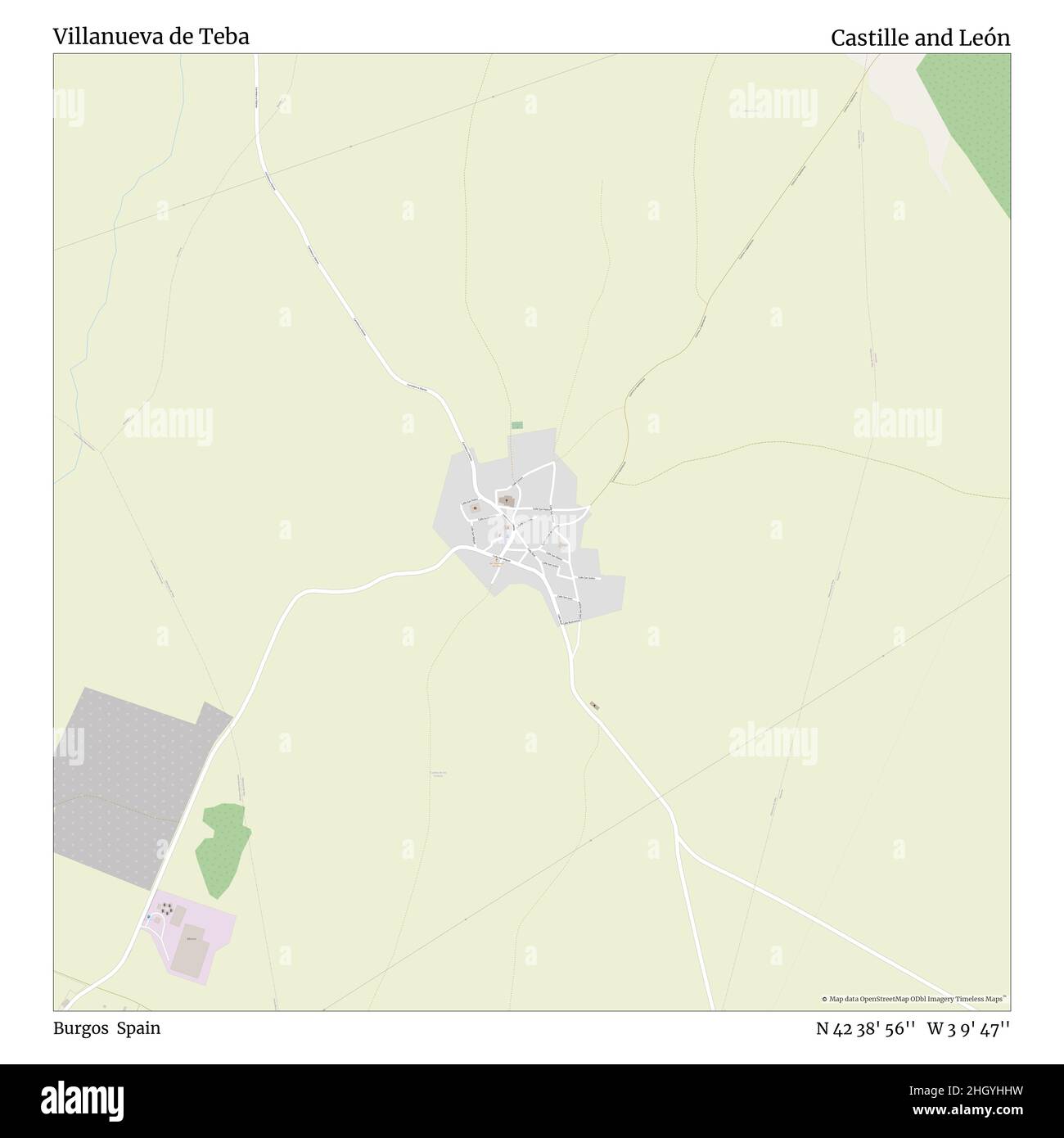 Villanueva de Teba, Burgos, Spanien, Kastilien und León, N 42 38' 56 ...