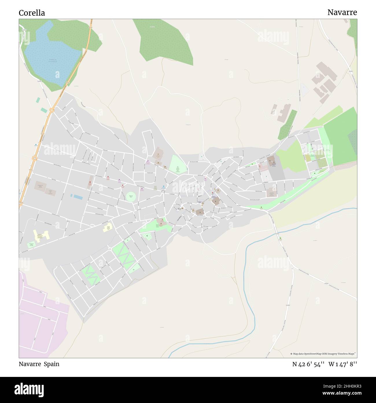 Corella, Navarra, Spanien, Navarra, N 42 6' 54'', W 1 47' 8'', map ...