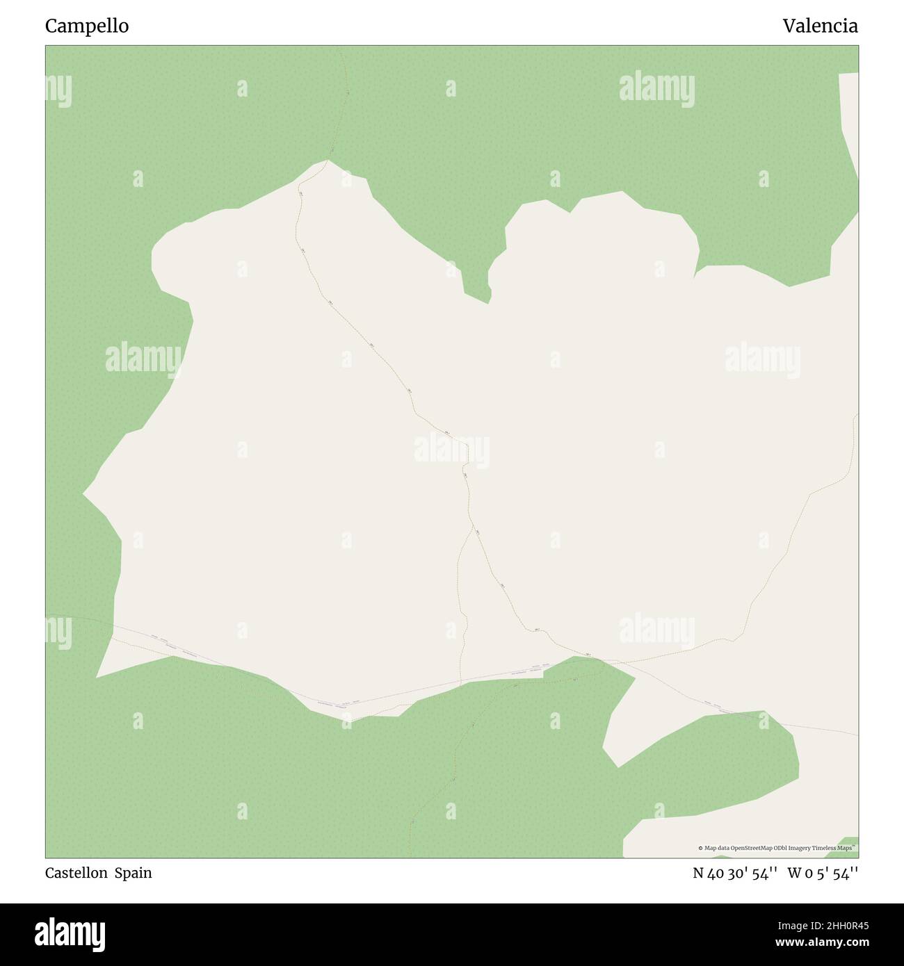 Campello, Castellon, Spanien, Valencia, N 40 30' 54'', W 0 5' 54'', map ...