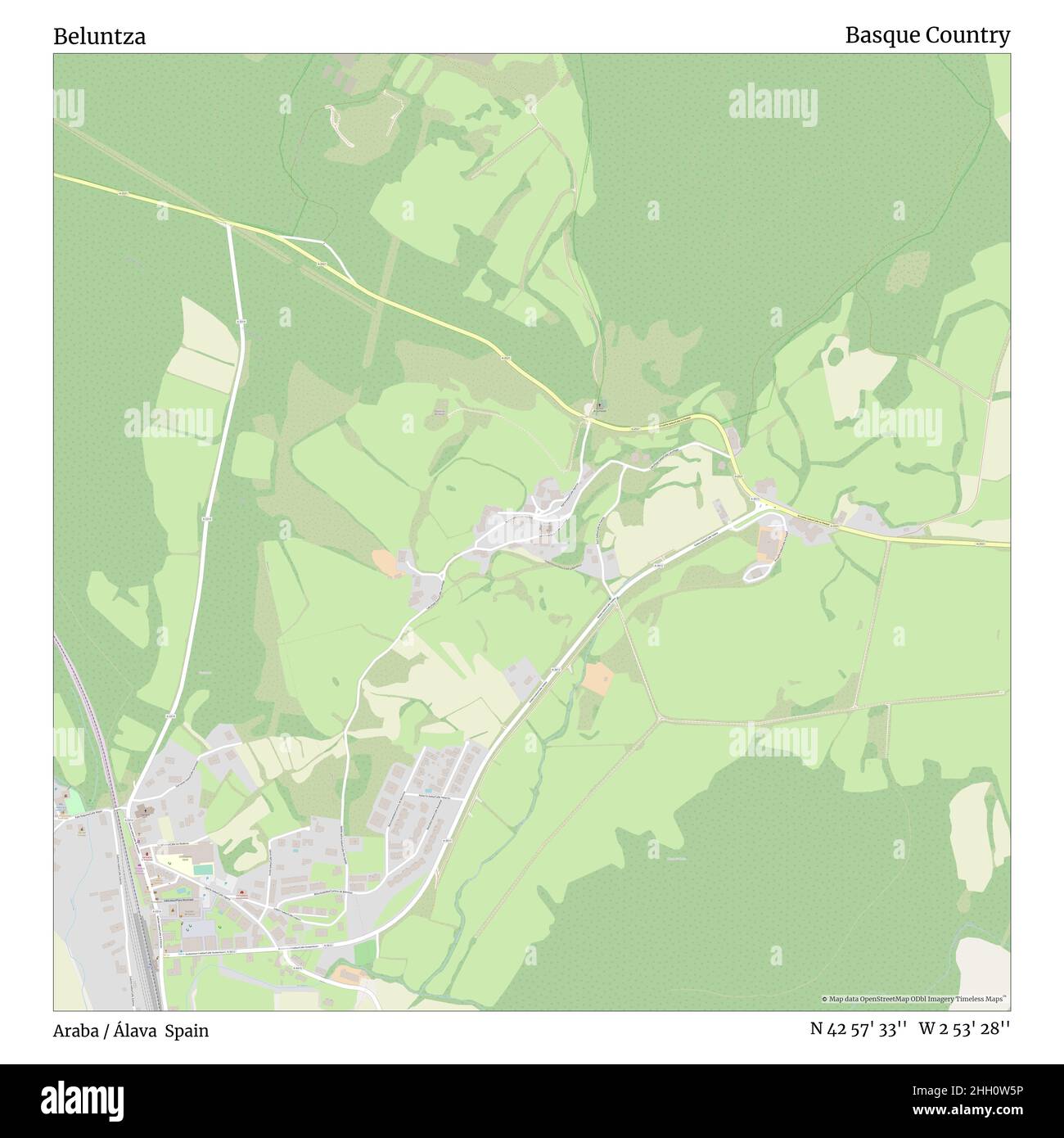 Beluntza, Araba / Álava, Spanien, Baskenland, N 42 57' 33'', W 2 53' 28 ...