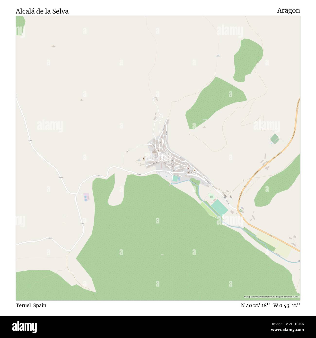 Karte von alcala spanien Ausgeschnittene Stockfotos und -bilder - Alamy